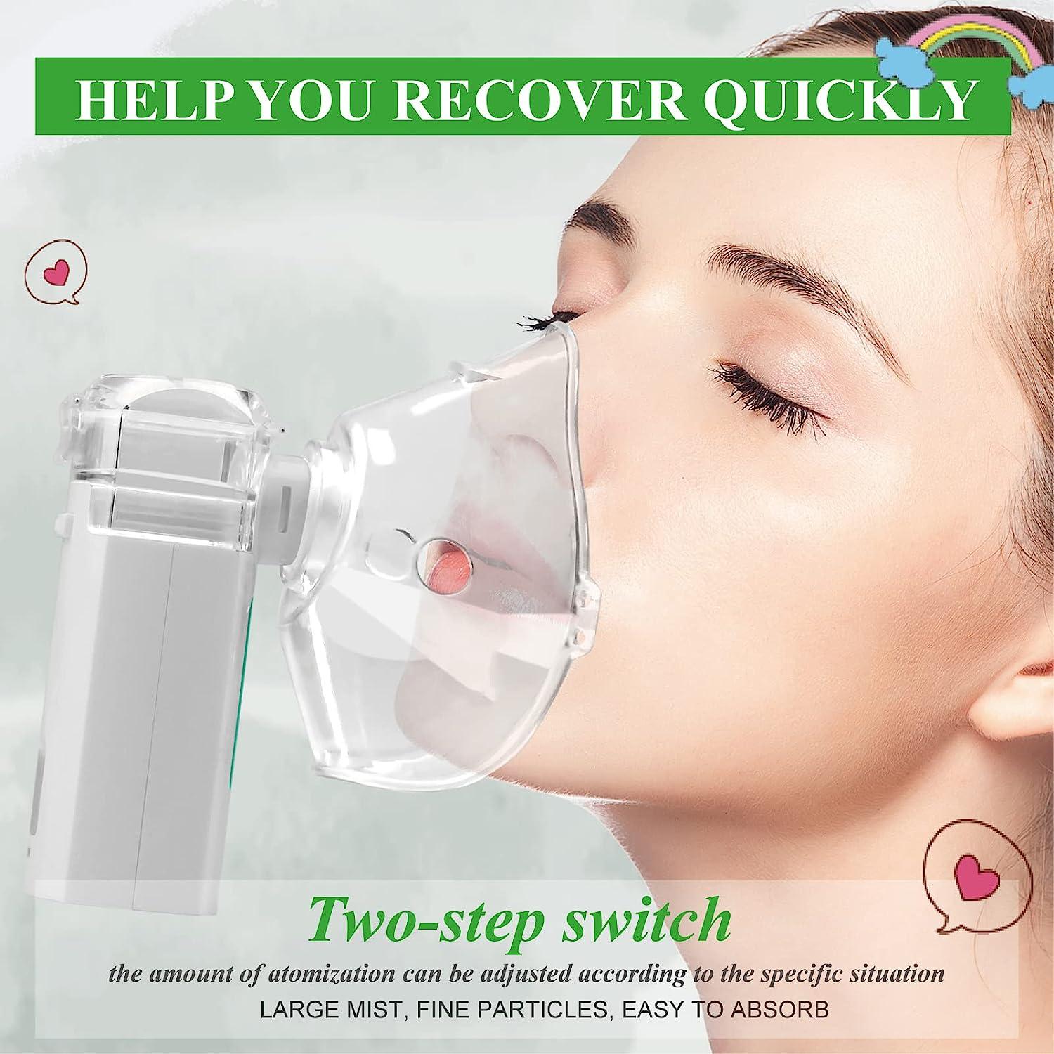 Portable Auto-Cleaning Nebulizer for Adults/Kids - Quiet Handheld ...