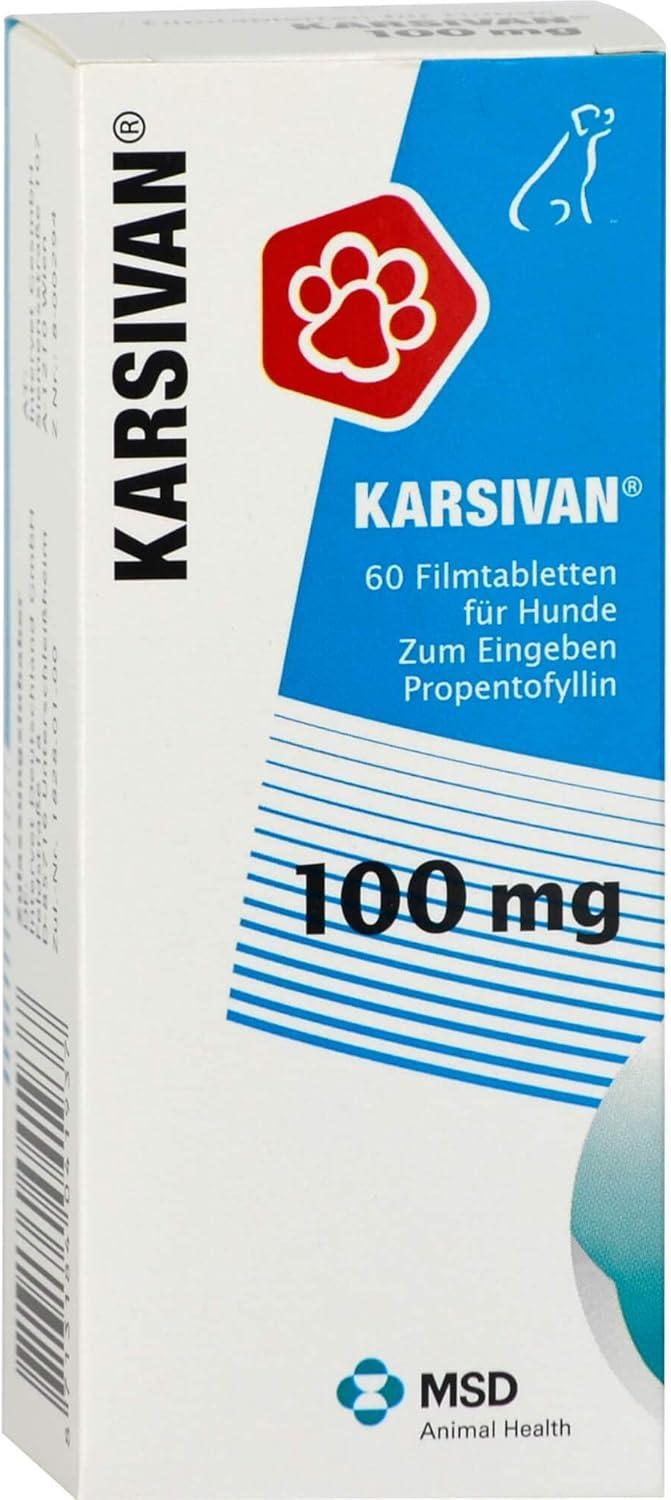 Intervet Karsivan 100 Veterinary Film Tablets for Dogs - 60 pcs | Buy ...