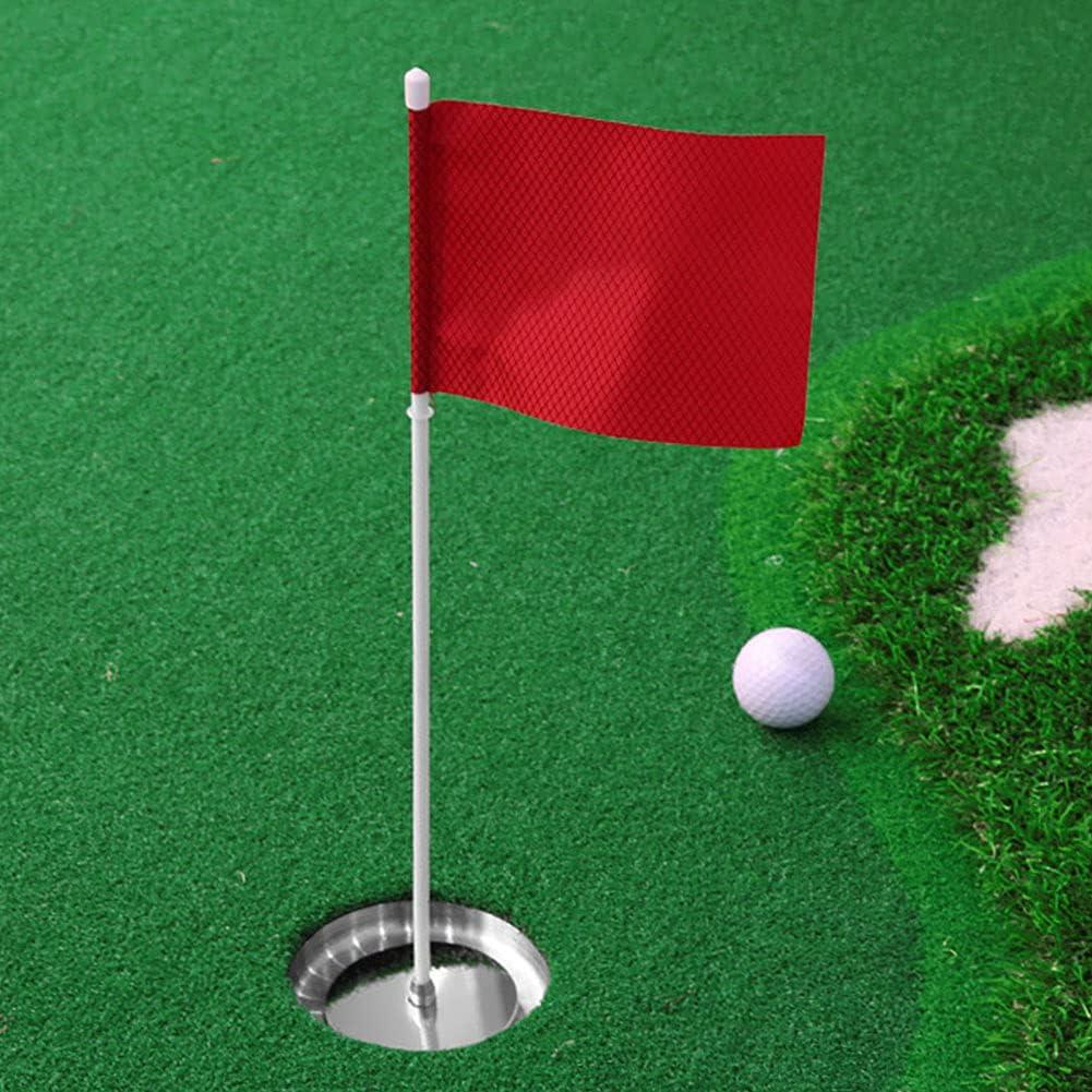 EKDJKK Mini Golf Flagstick with Stainless Steel Cup - Yard Training ...