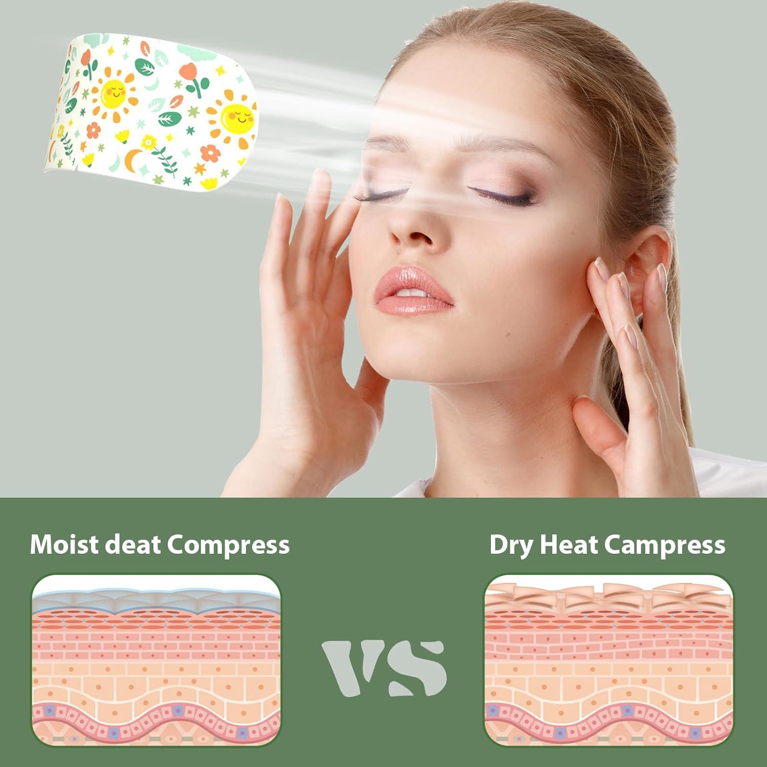 MUYUNBOS 21 PACKS Self Heated Eye Mask Disposable Soothing Steam Eyes ...