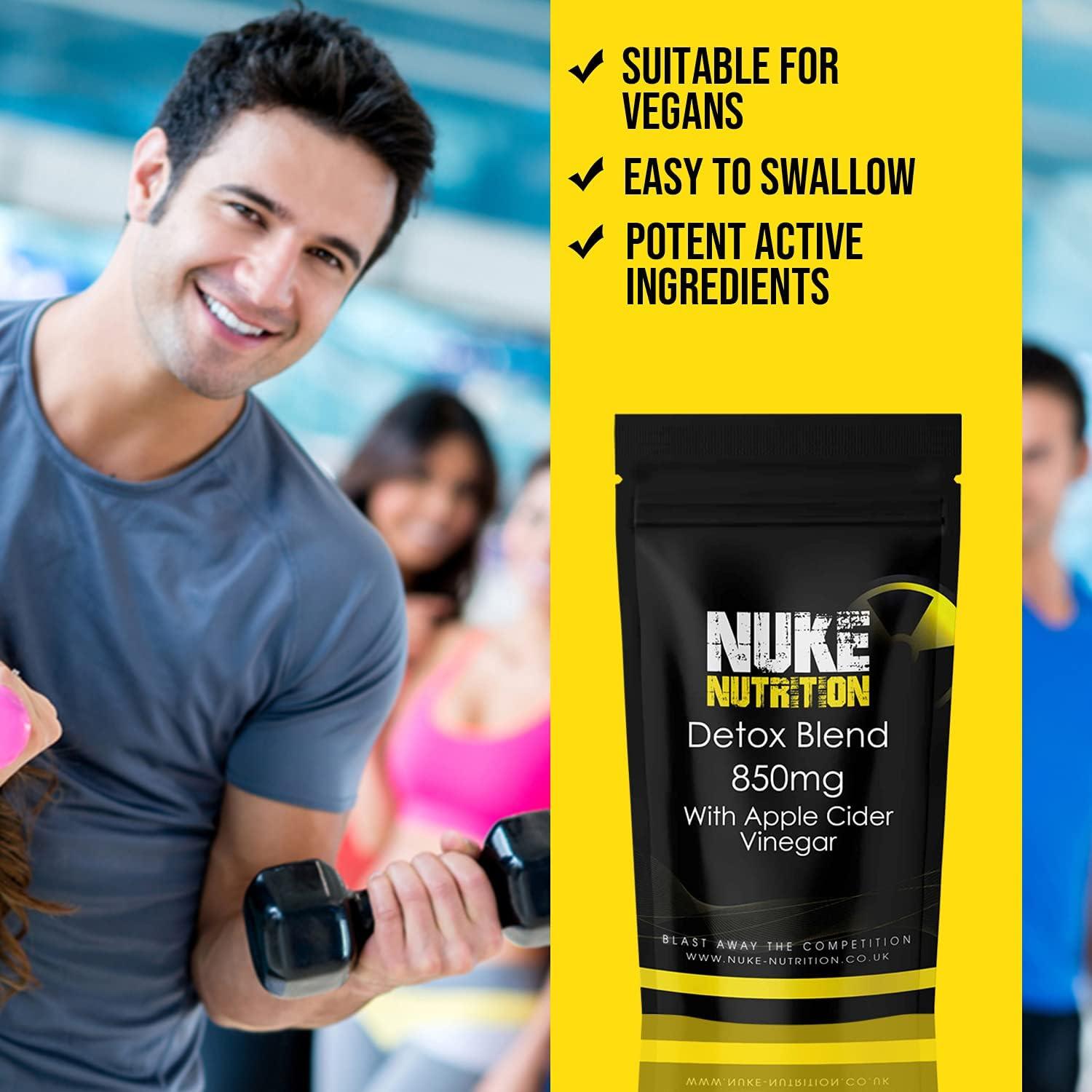 Nuke Nutrition Colon Cleanse - 180 Capsules - Colon Cleanse Detox ...