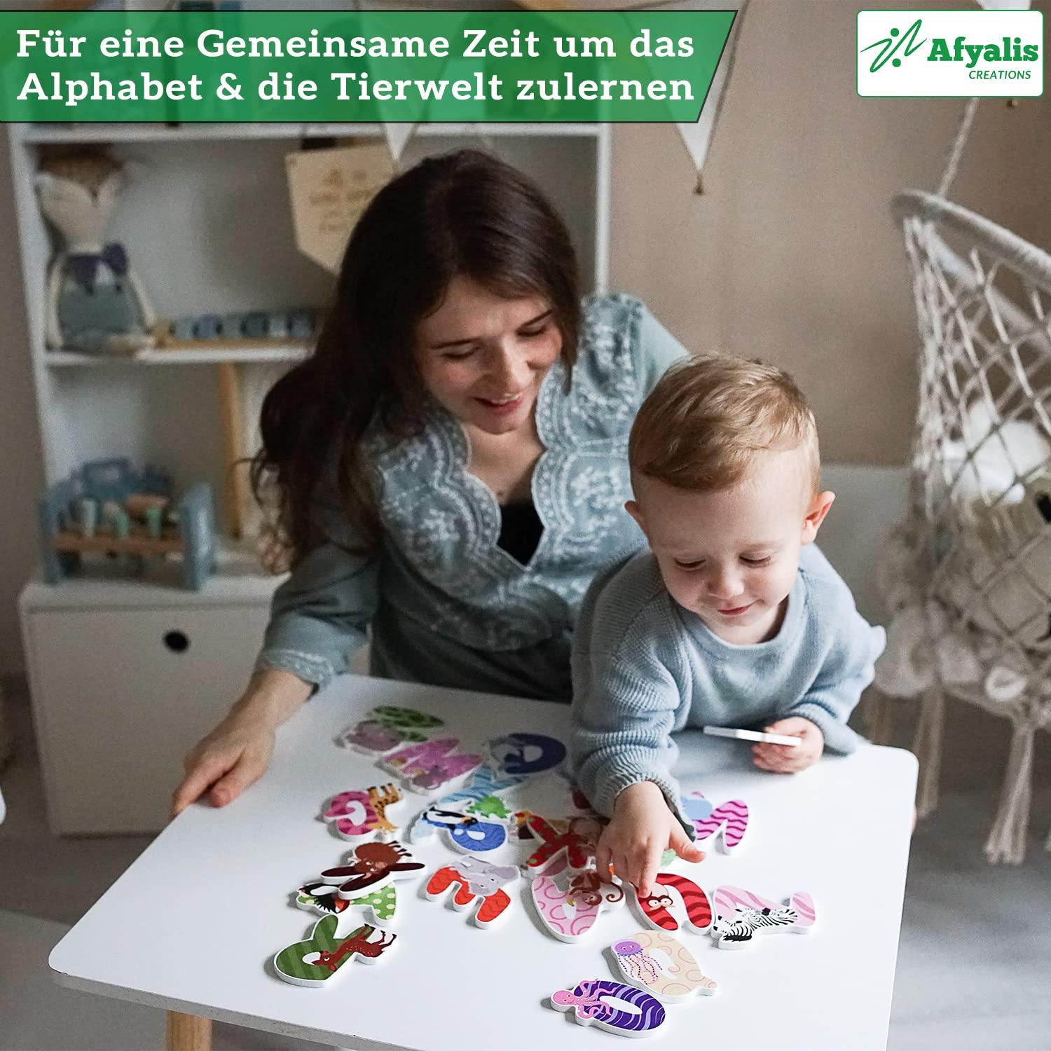 Wooden Alphabet Letters Set for Children's Room | A-Z Door Letters ...