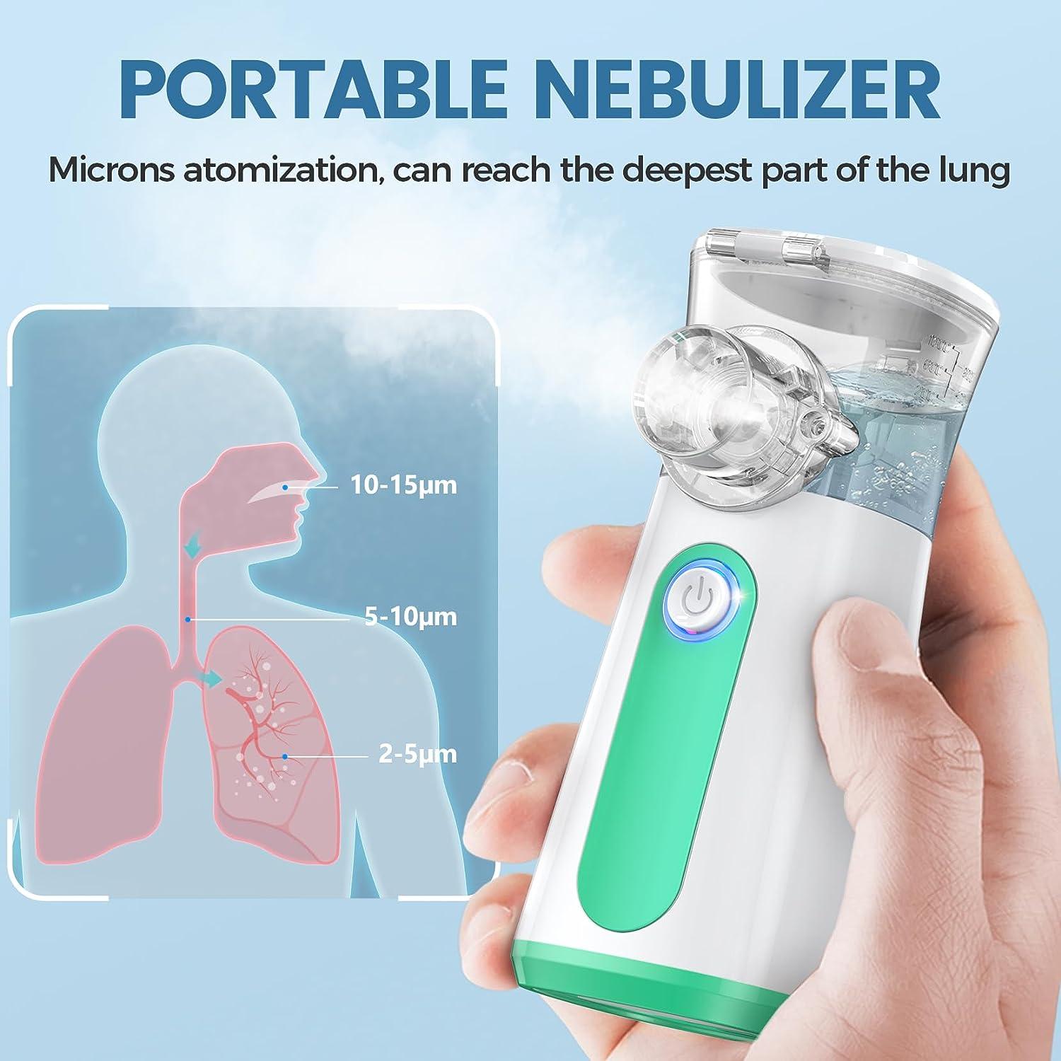 Portable Nebulizer Machine for Kids and Adults - Handheld Ultrasonic ...