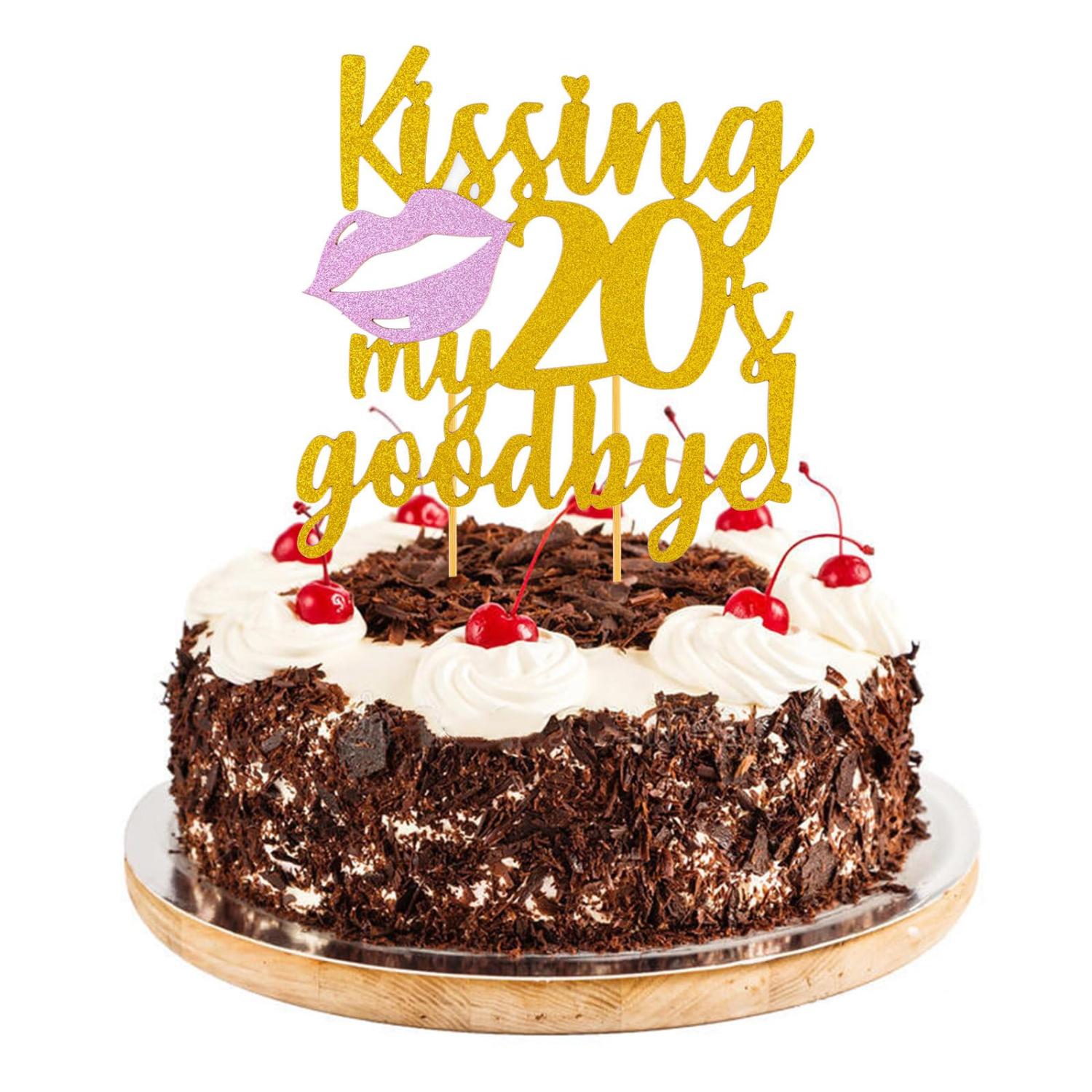 Happy 20th Birthday Cake Topper 20th Birthday Decorations for Her Happy ...