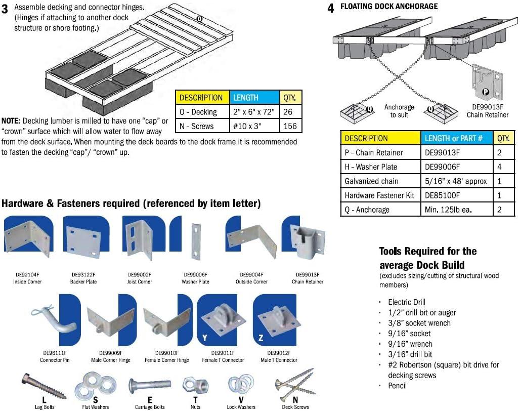 Dock Edge Howell Floating Dock Hardware Connector Pin - Easy ...