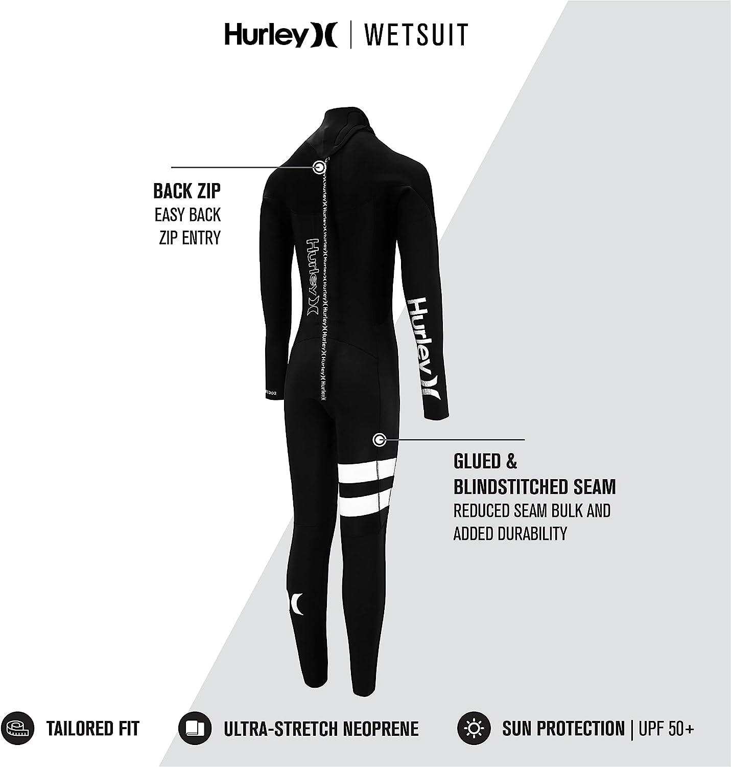Hurley Kids Wetsuit - Fusion 302 3/2MM Youth Full Wetsuit | Back Zip ...