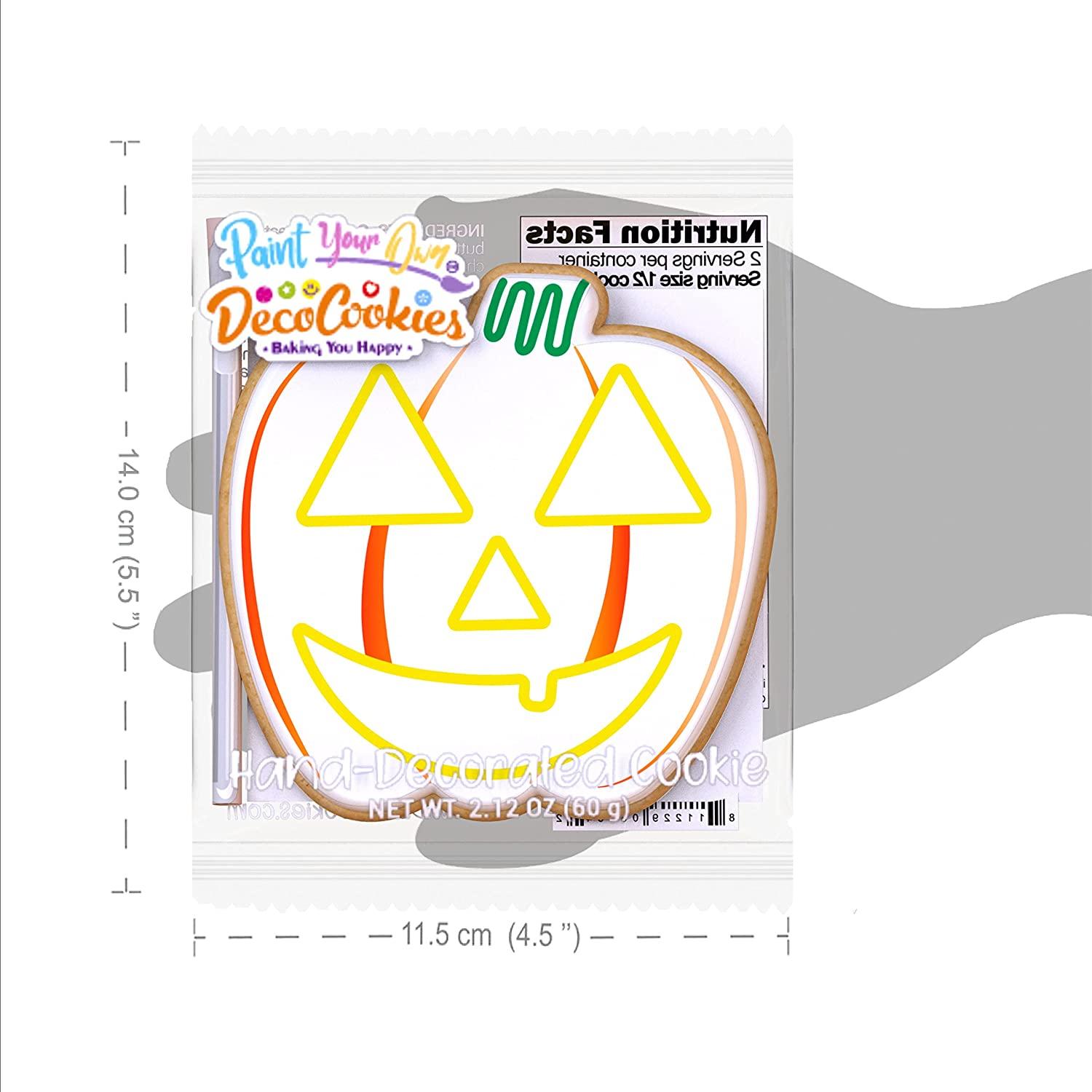 Halloween Paint Your Own Cookie Kit - Vanilla Recipe - 16 Individually ...