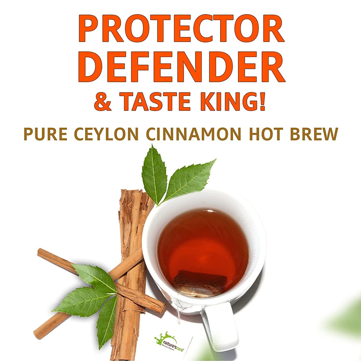Organic Ceylon Cinnamon Tea Brew - 40 Sachets (2 Pack) | Pure Ceylon ...