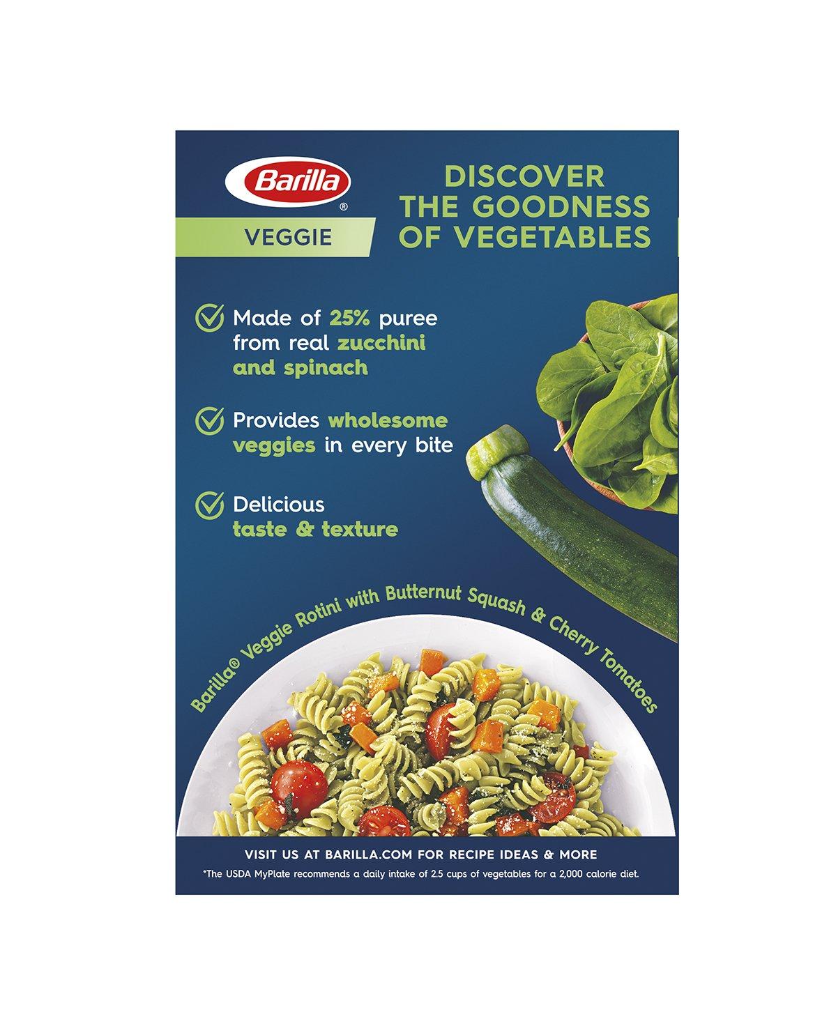 Barilla Veggie Rotini Pasta - 12 Ounce (Pack of 12) | Delicious and ...