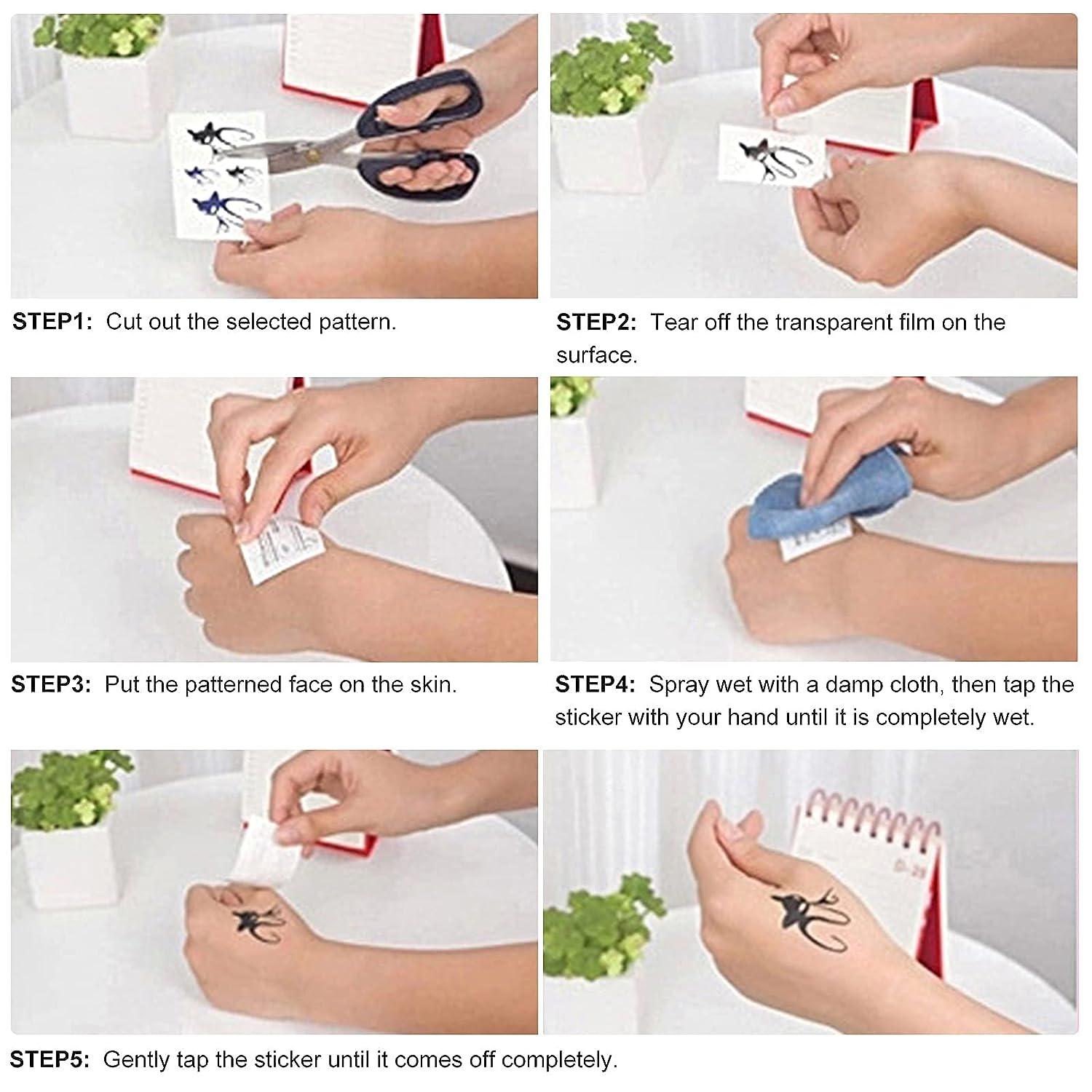 Fake Edges Hair Tattoo Stickers - Waterproof Baby Hair Makeup for Women ...