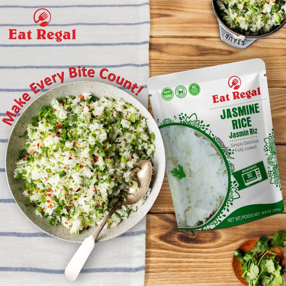 Regal Thai Jasmine Rice Hood & Tray - Ready to Eat in 90 Seconds ...