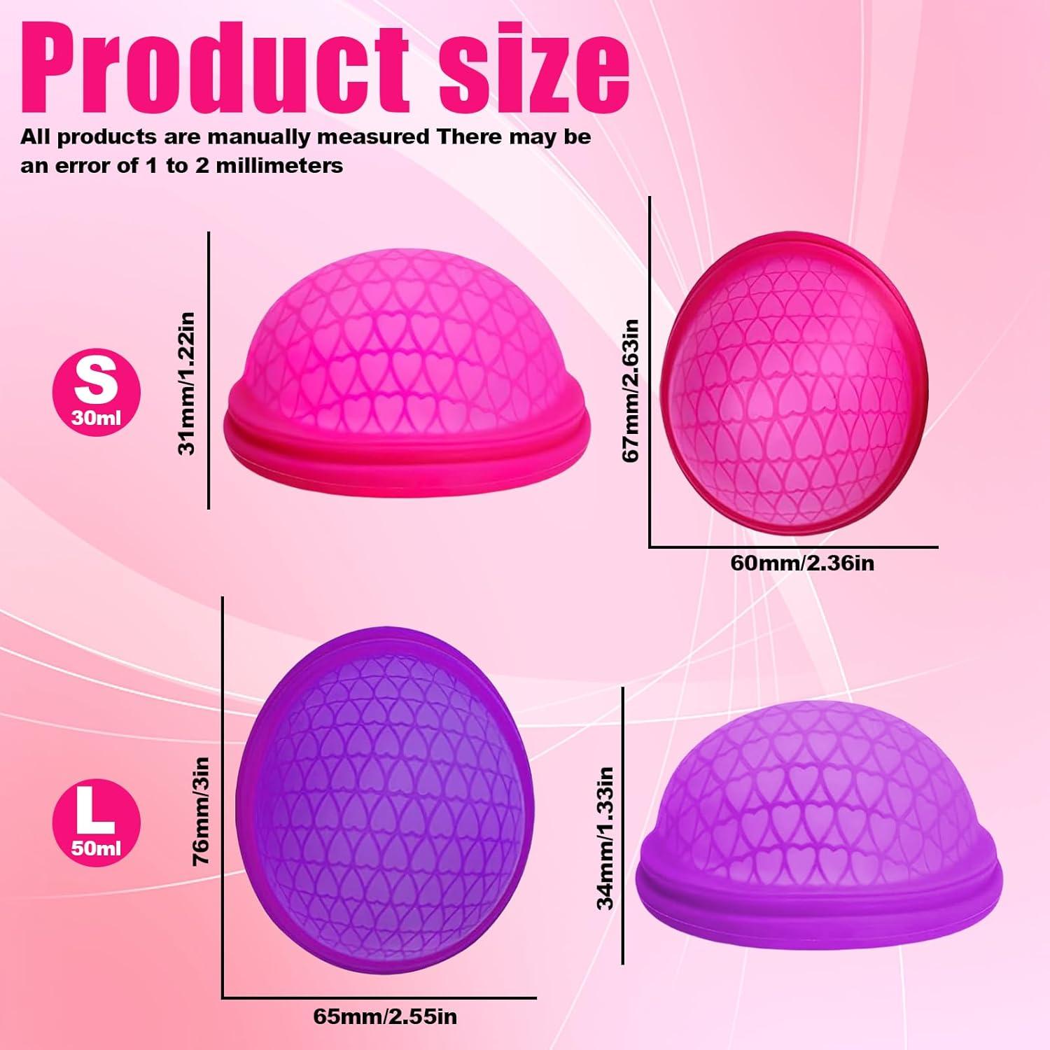 Buy Menstrual Disc Set - 2 Silicone Cups (S & L) | Reusable Period Care ...