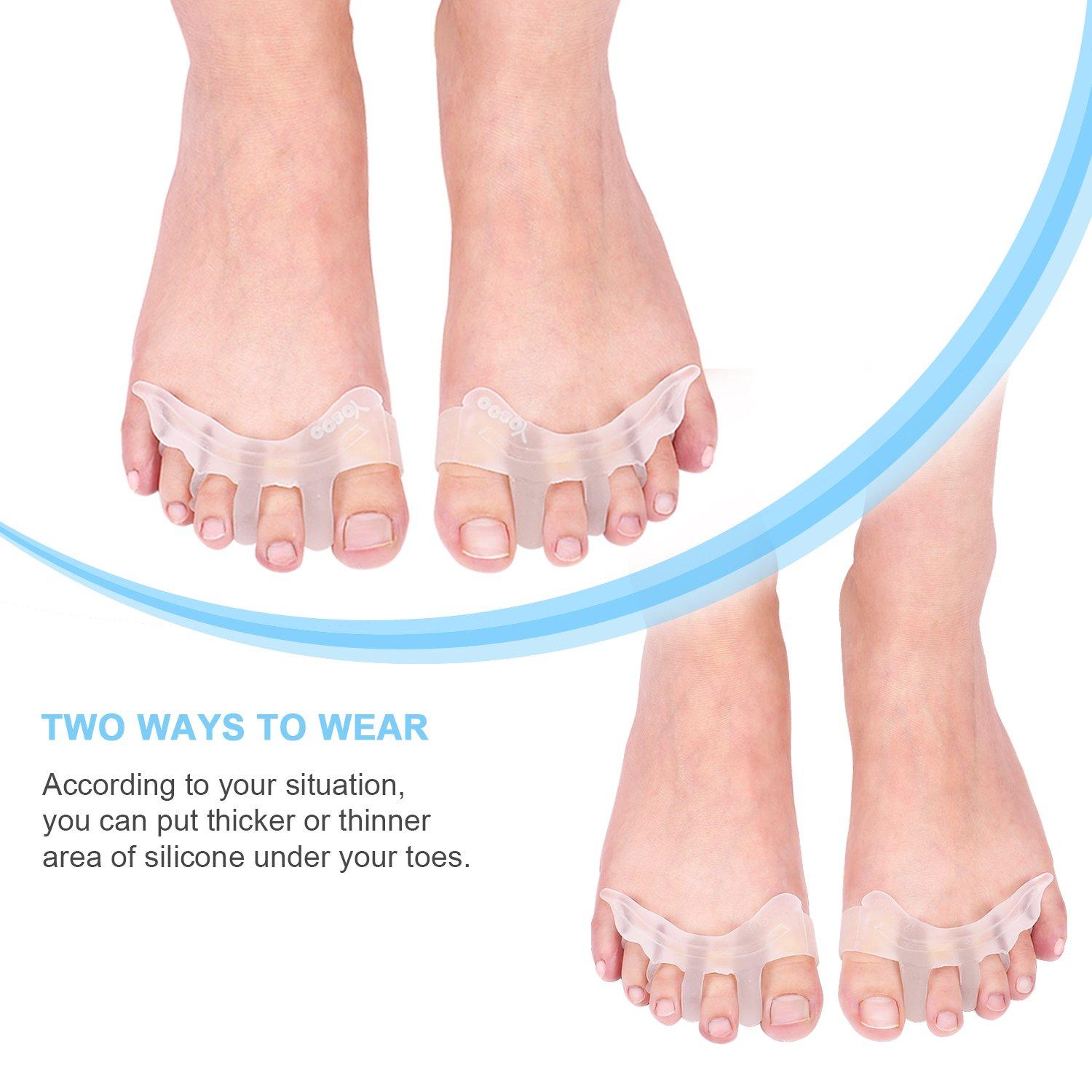Gel Toe Separator for Foot Pain Relief and Hallux Valgus - Comfortable ...
