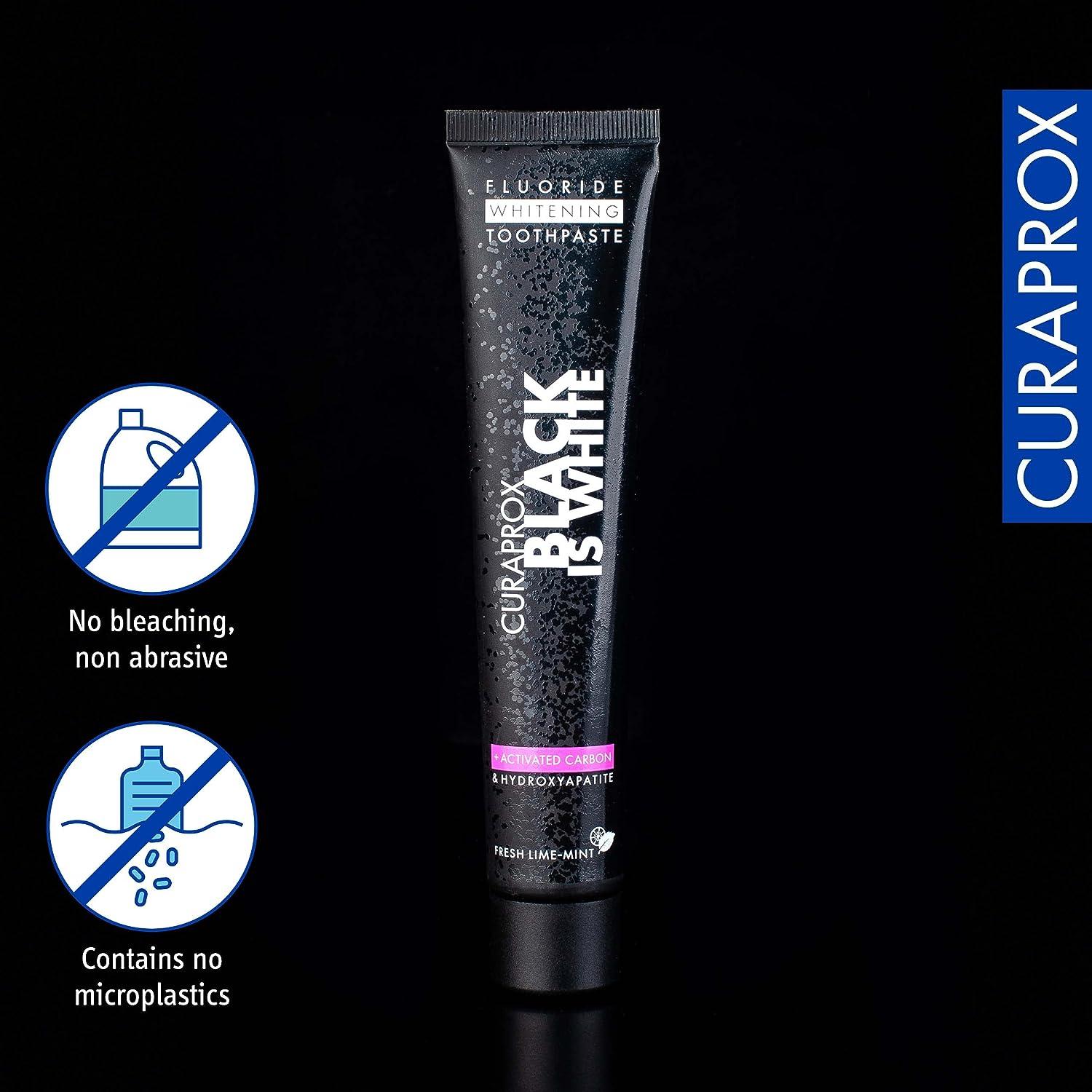 Curaprox Black is White Activated Charcoal Toothpaste 90ml