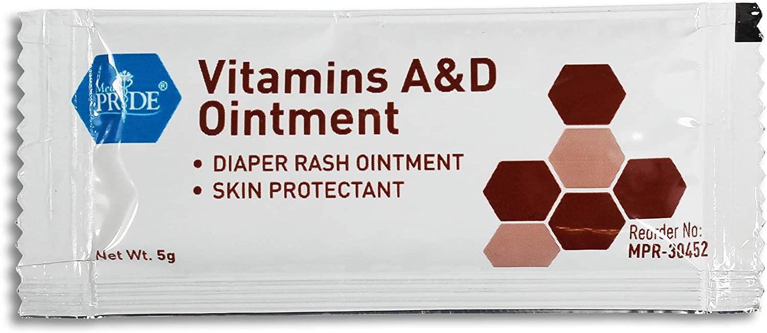 Medpride Vitamin A & D Skin Protectant Ointment | 144 5g Packets for ...