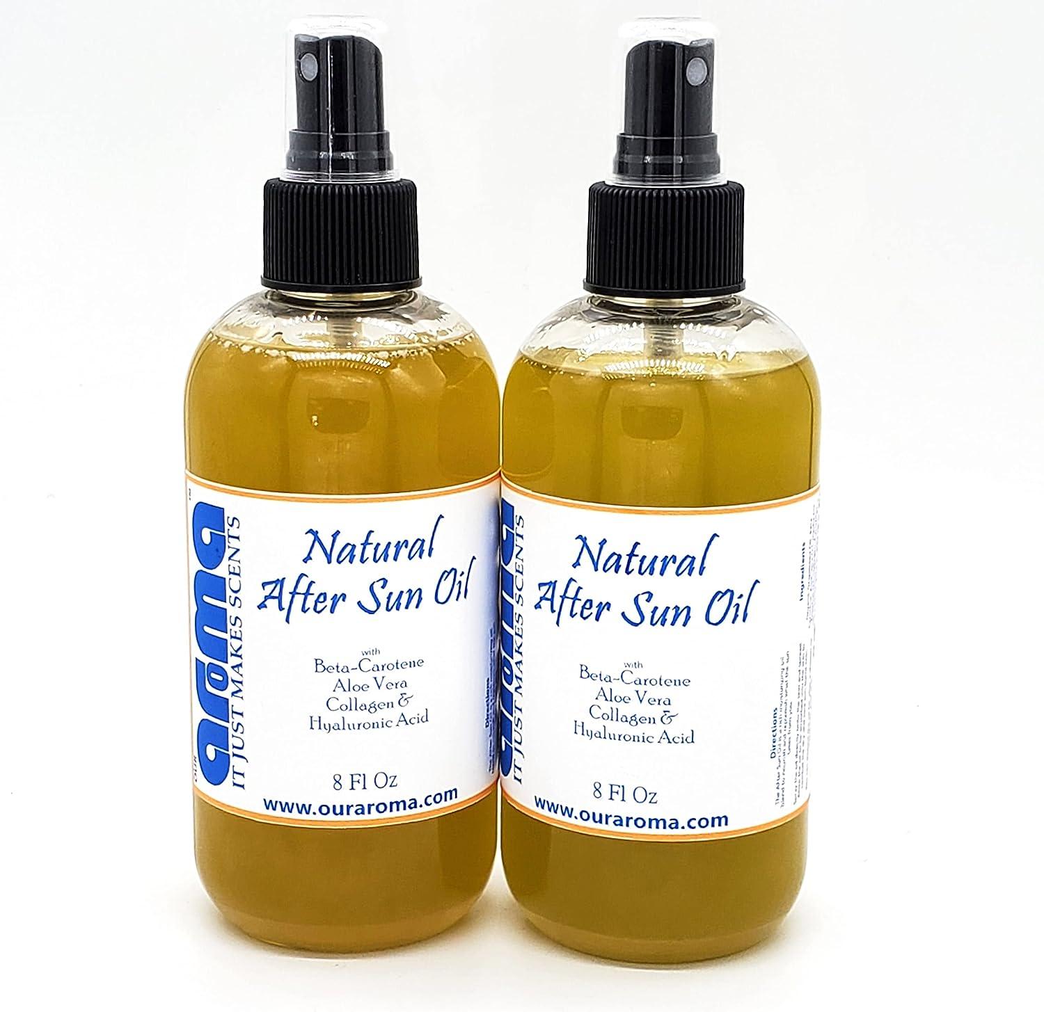 Aroma Anti-Aging After Sun Oil with Hyaluronic Acid - 8FlOz | Natural ...