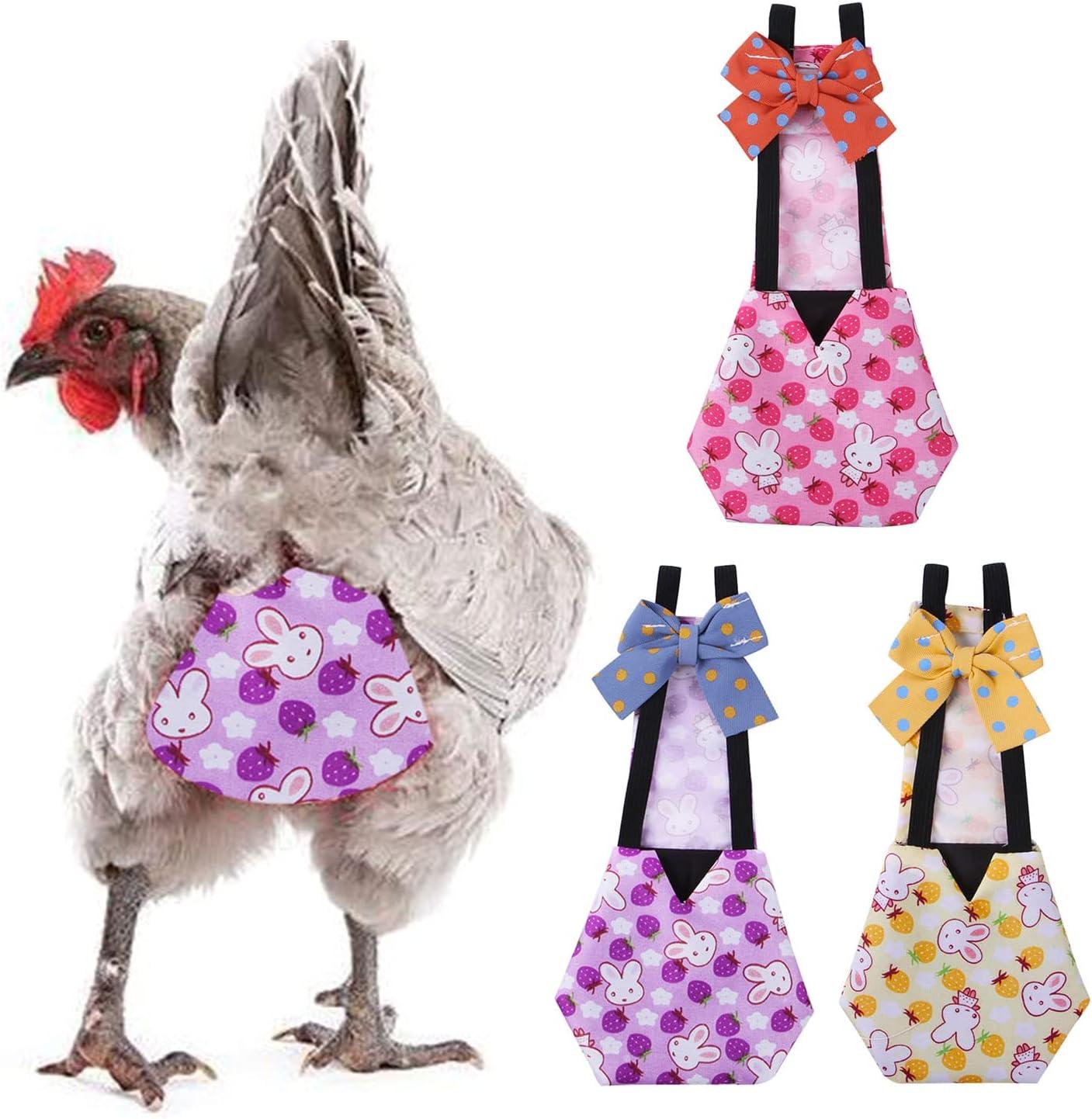 Waterproof Duck Diapers - Reusable Poultry Clothes for Chickens ...
