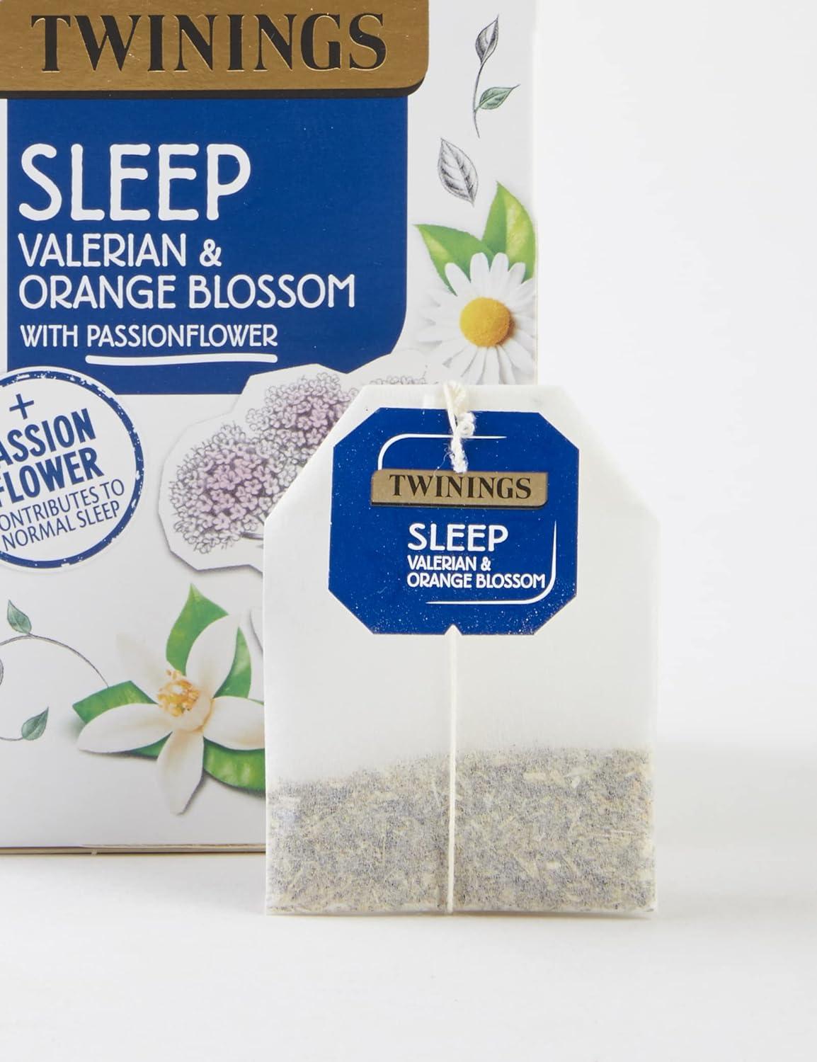 Twinings Superblends Sleep Tea - Valerian Root & Orange Blossom Herbal ...