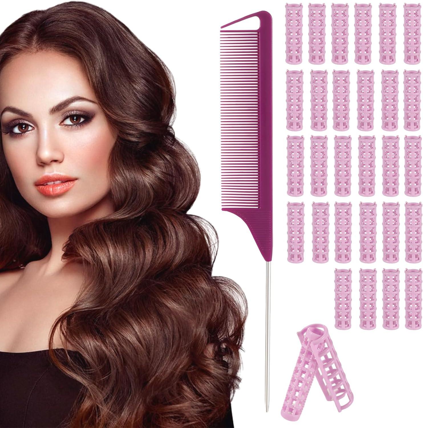 28Pcs Rollers Hair Curlers Small Self Grip Hair Rollers Hair Rollers ...