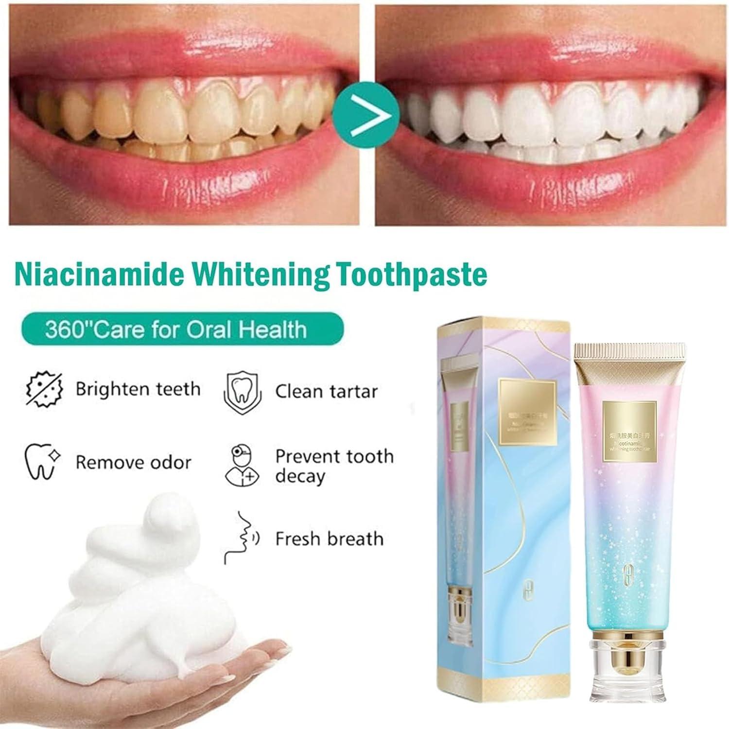 Body Accel Niacinamide Whitening Toothpaste - Stain Removal & Fresh ...