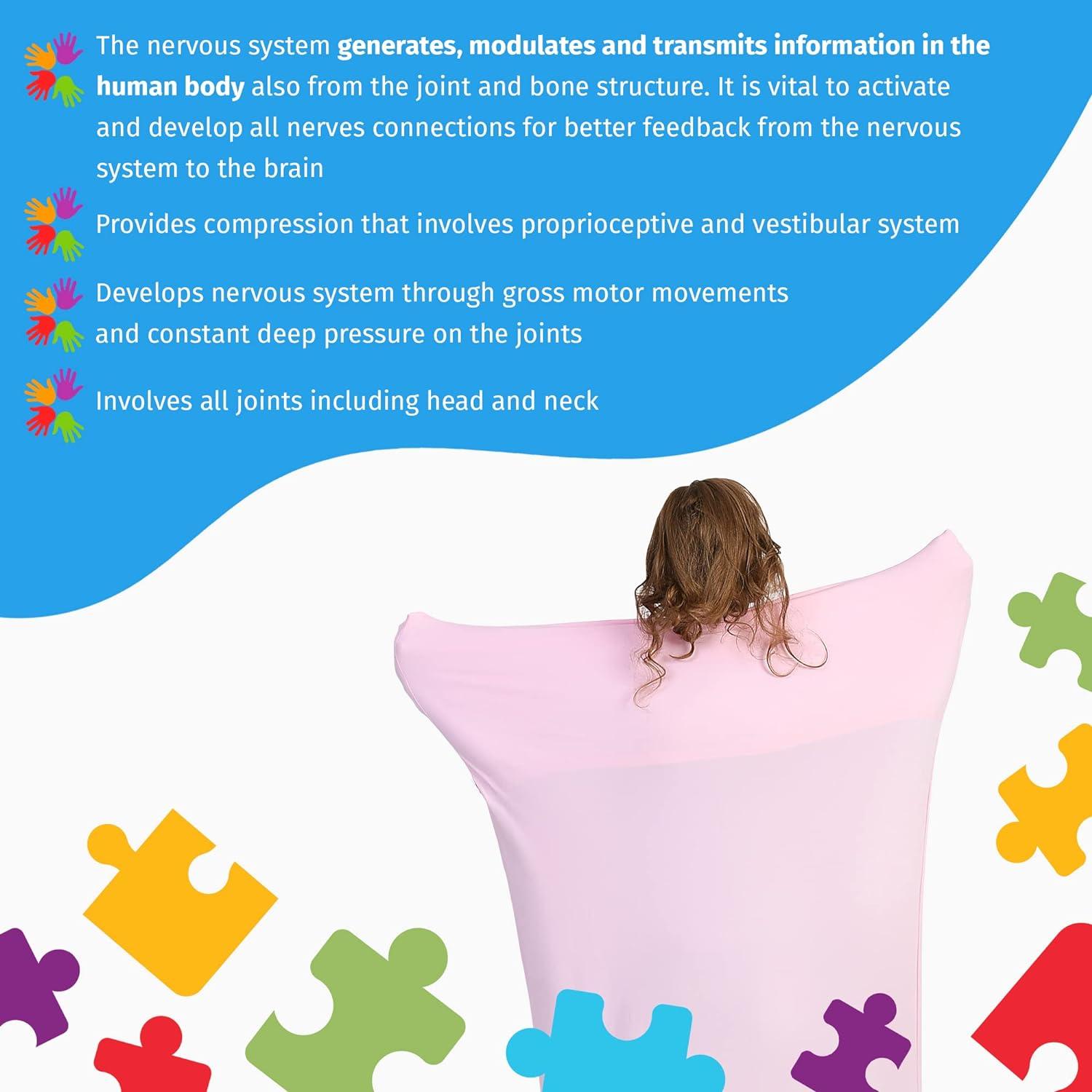 Sensory Owl Full Body Sock - Pink Size M (Max 125cm) | ADHD Autism ...