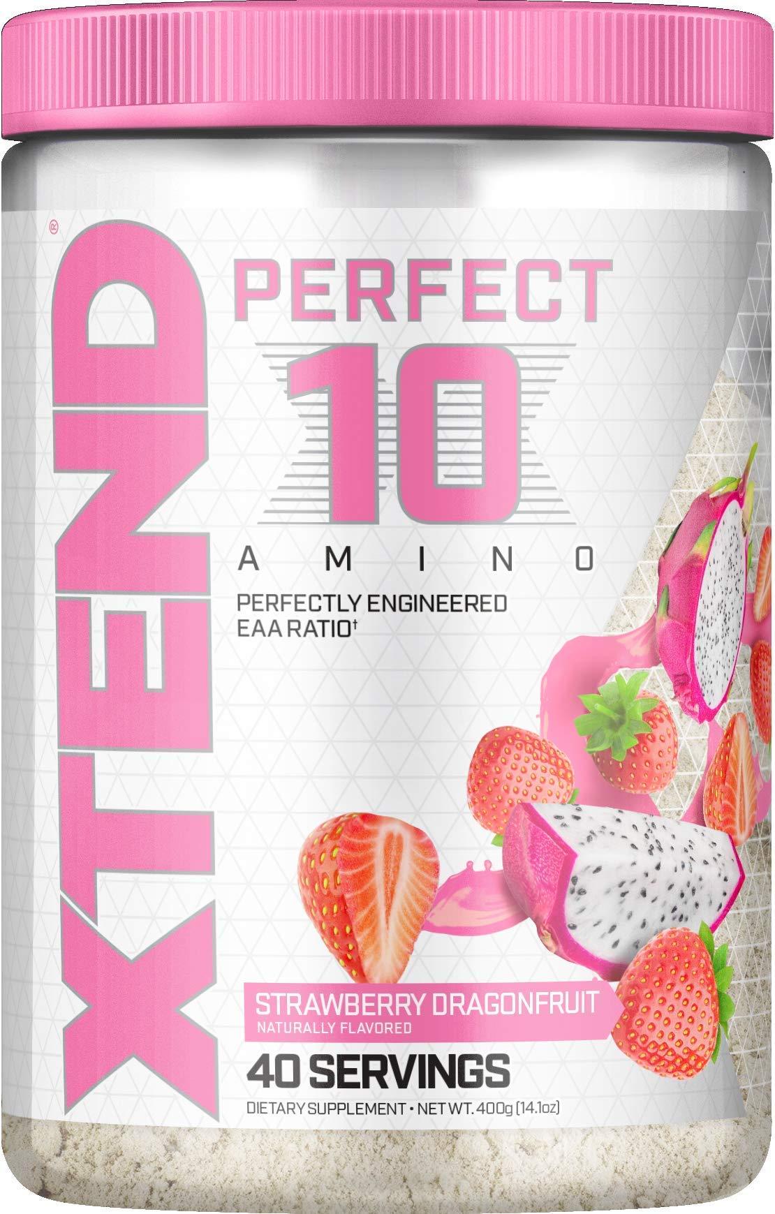 XTEND Perfect 10 Amino EAA Powder Strawberry Dragonfruit | Essential Amino Acids + BCAAs ...