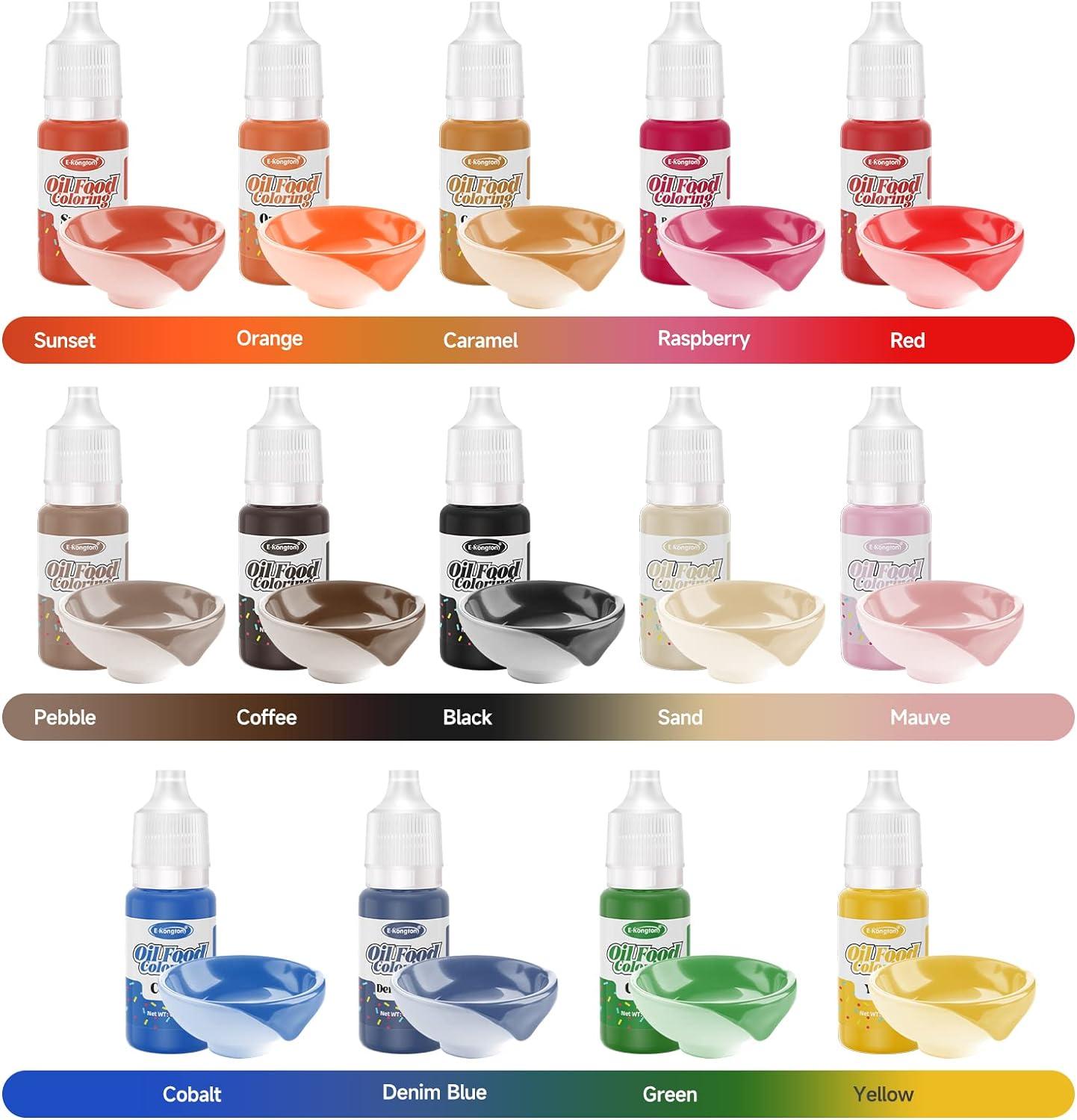 Oil Based Food Colouring: E-Kongton 14 Colours Oil Based Food Colouring ...