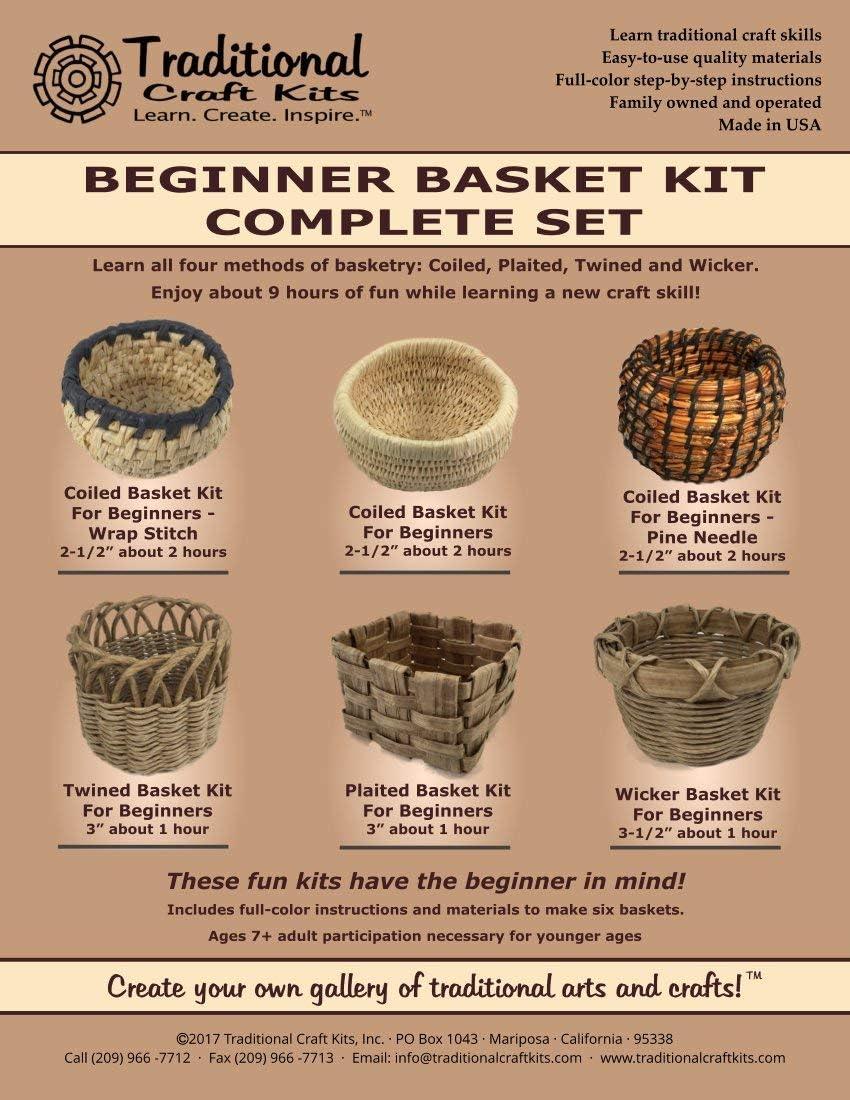 Beginner Coil Basket Weaving Kit - Set of 6 with Instructions and ...