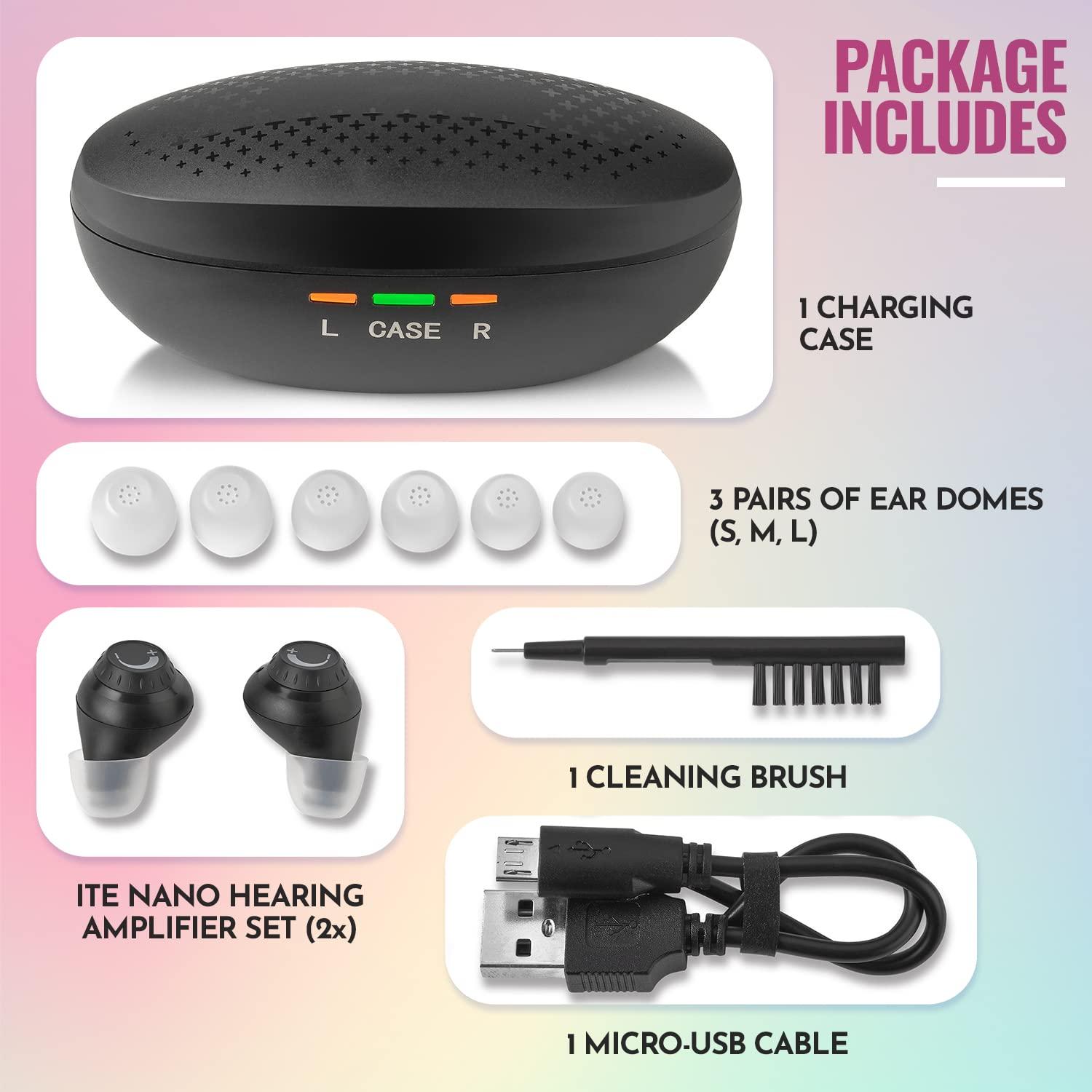 Mini Digital ITE Rechargeable Personal Hearing Device with Noise ...