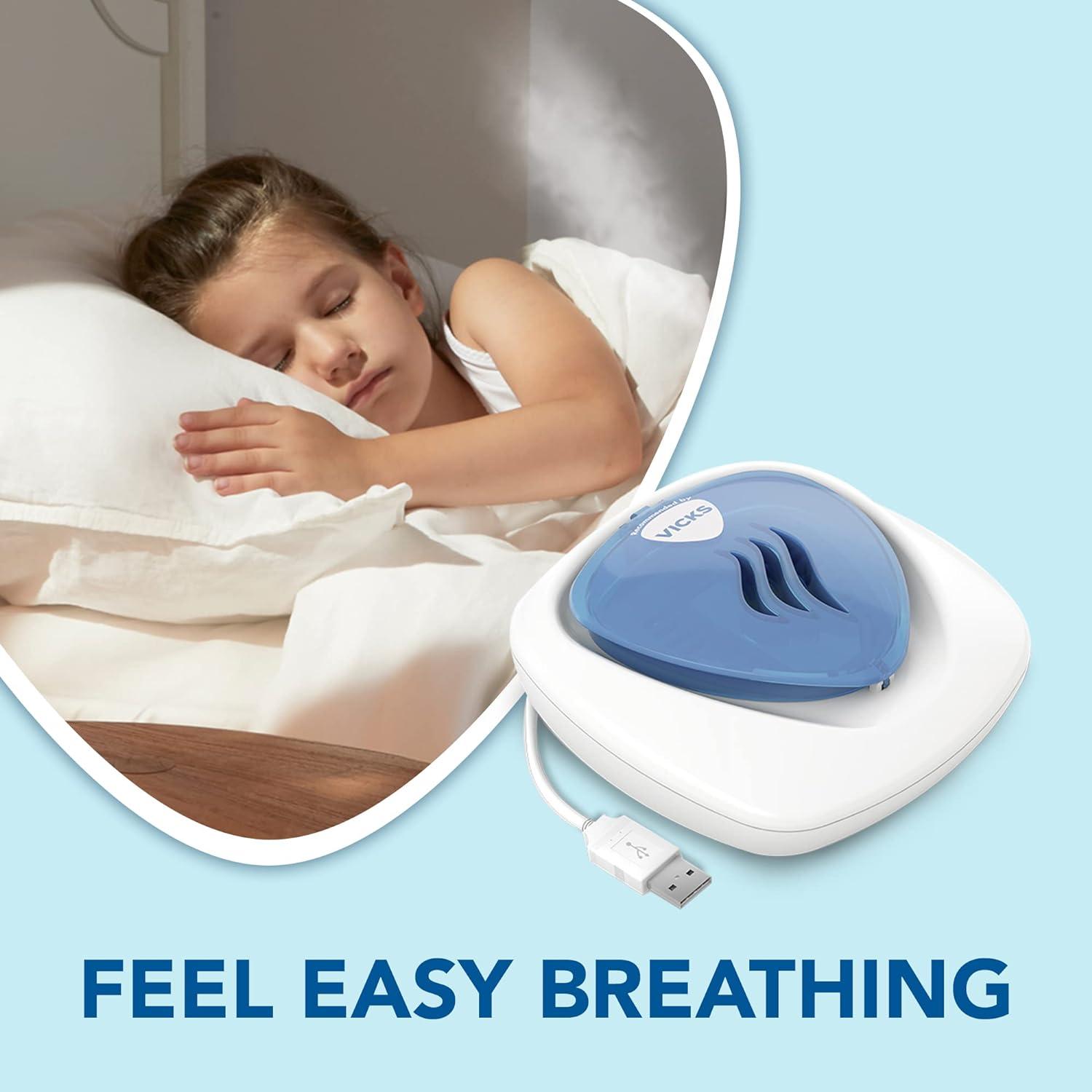Vicks Portable Waterless Diffuser | USB Plug-in | Easy Breathing ...