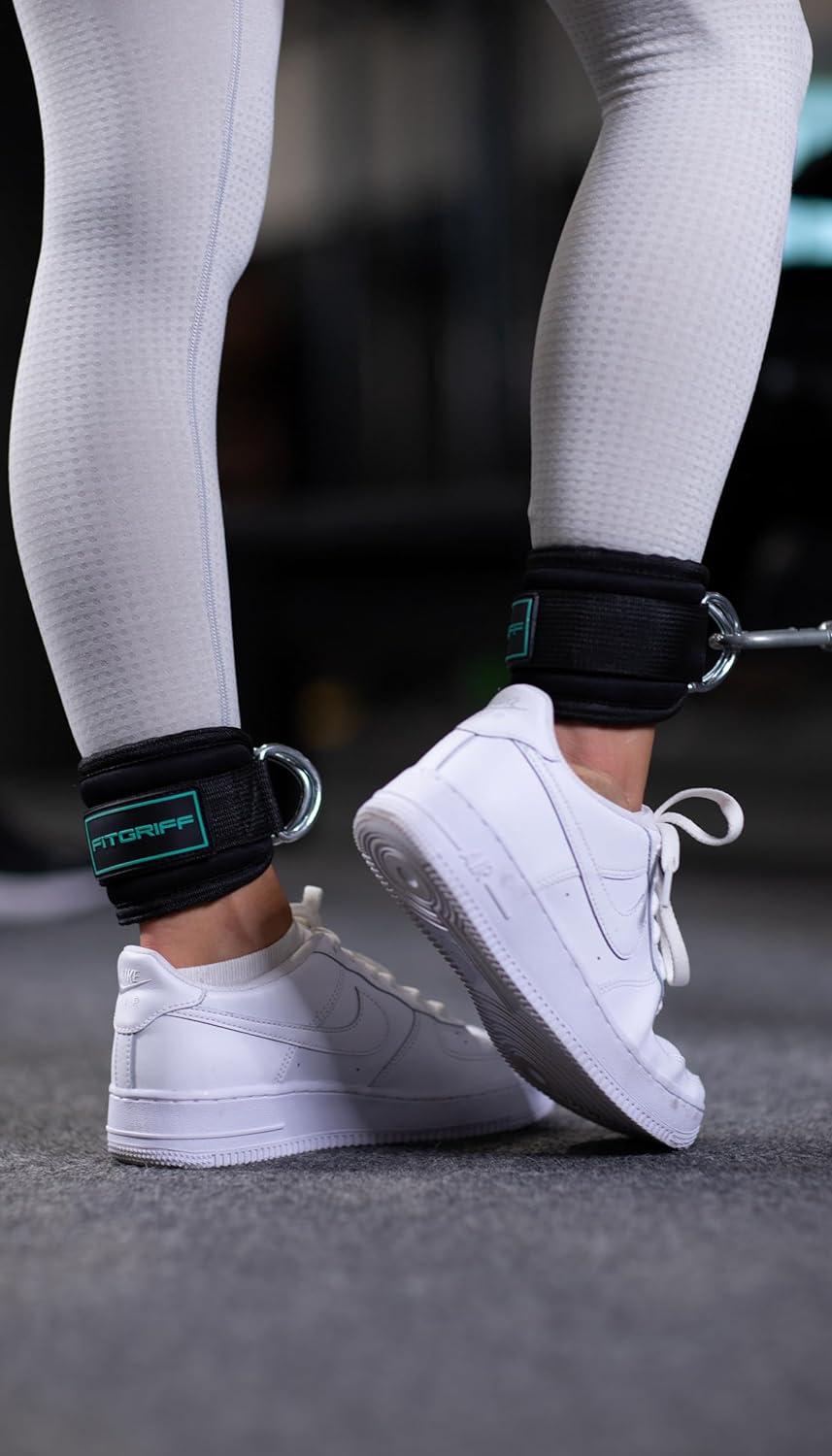 Fitgriff Foot Straps V3 - Premium Cable Pull Ankle Straps for Men ...