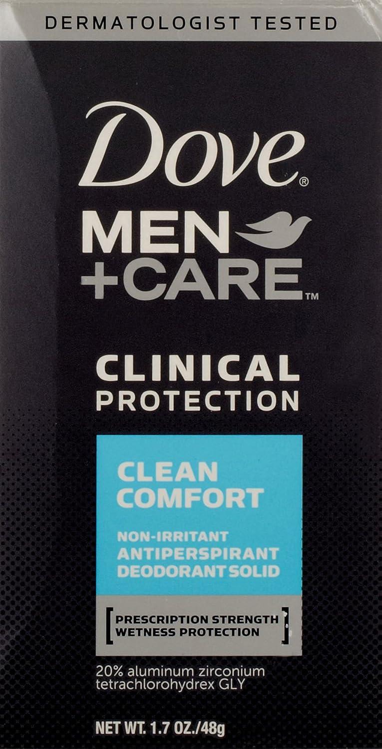 Dove Men+Care Clinical Antiperspirant Deodorant Stick Clean Comfort 1.7 ...