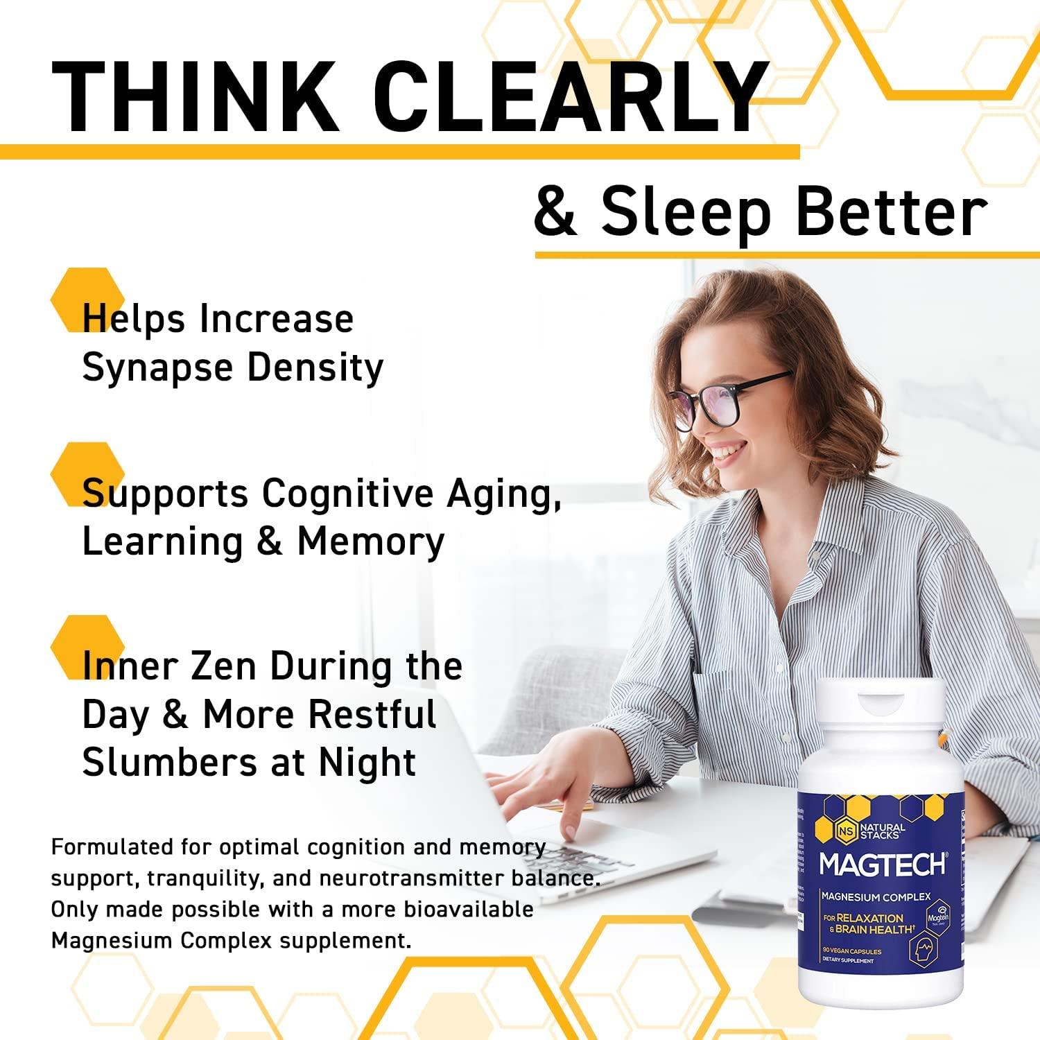 Natural Stacks MagTech: Triple-Blended 100% Chelated Magnesium ...