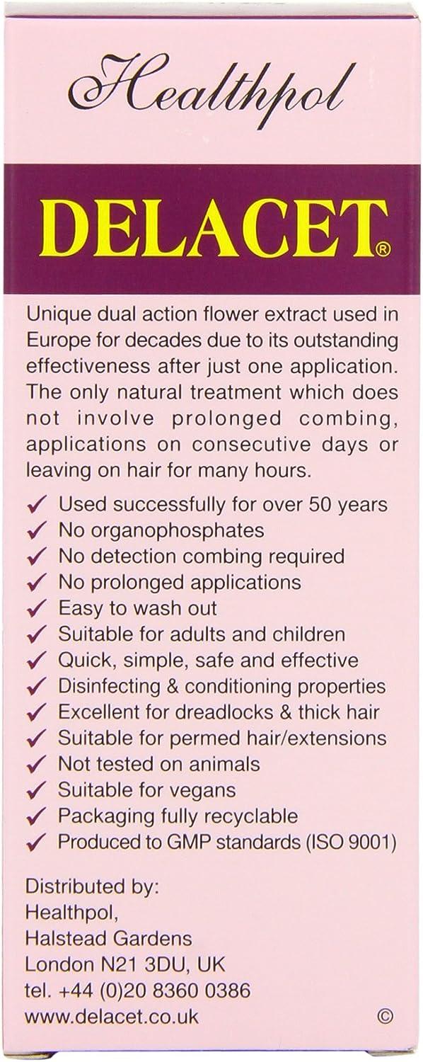 Healthpol Delacet 100ml - Effective Head Lice Repellant