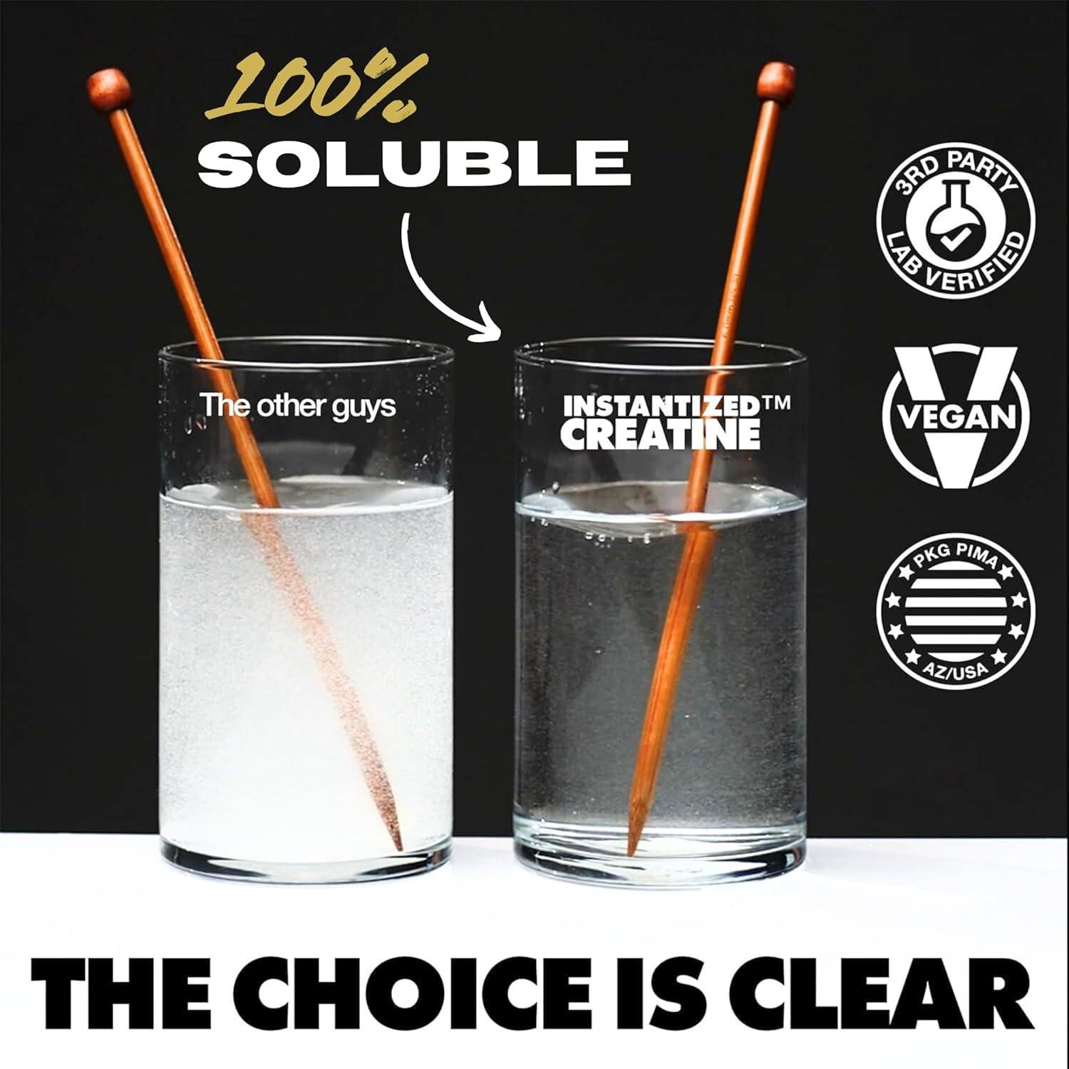 Instantized Creatine Monohydrate | 100 Servings | Boost Strength ...