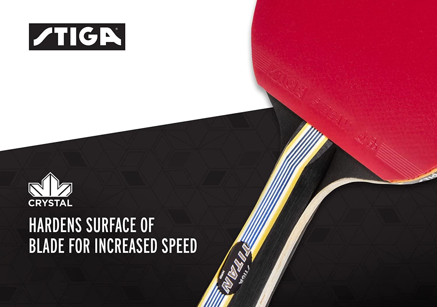 STIGA Tournament-Quality Titan Table Tennis Racket with Crystal ...