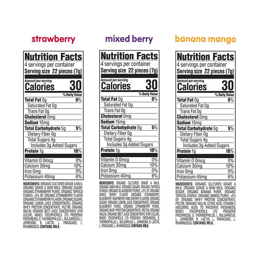 Happy Baby Organics Yogis - Freeze-Dried Yogurt & Fruit Snacks Variety ...
