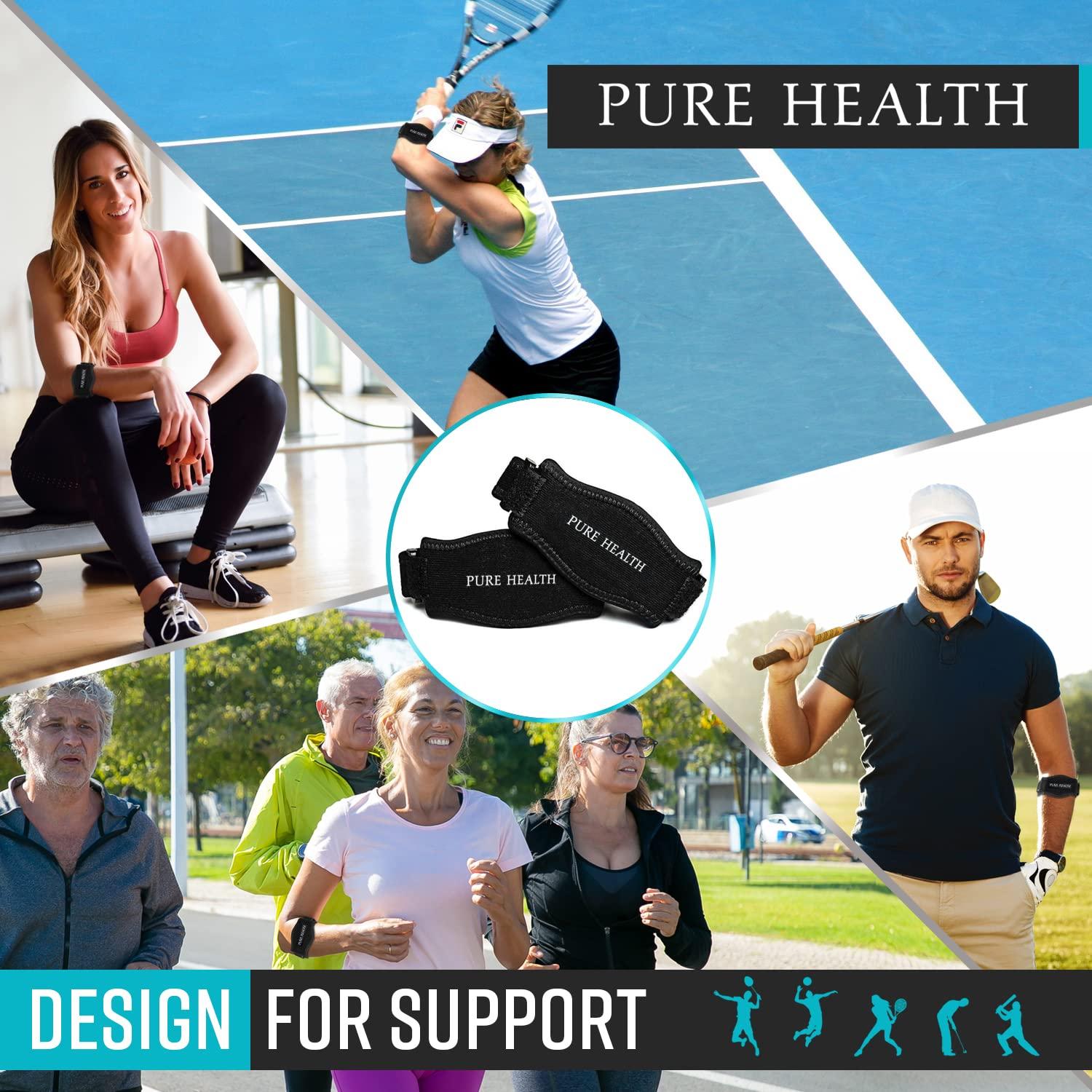 Pure Health Tennis Elbow Strap Support for Men & Women - Arm Support ...