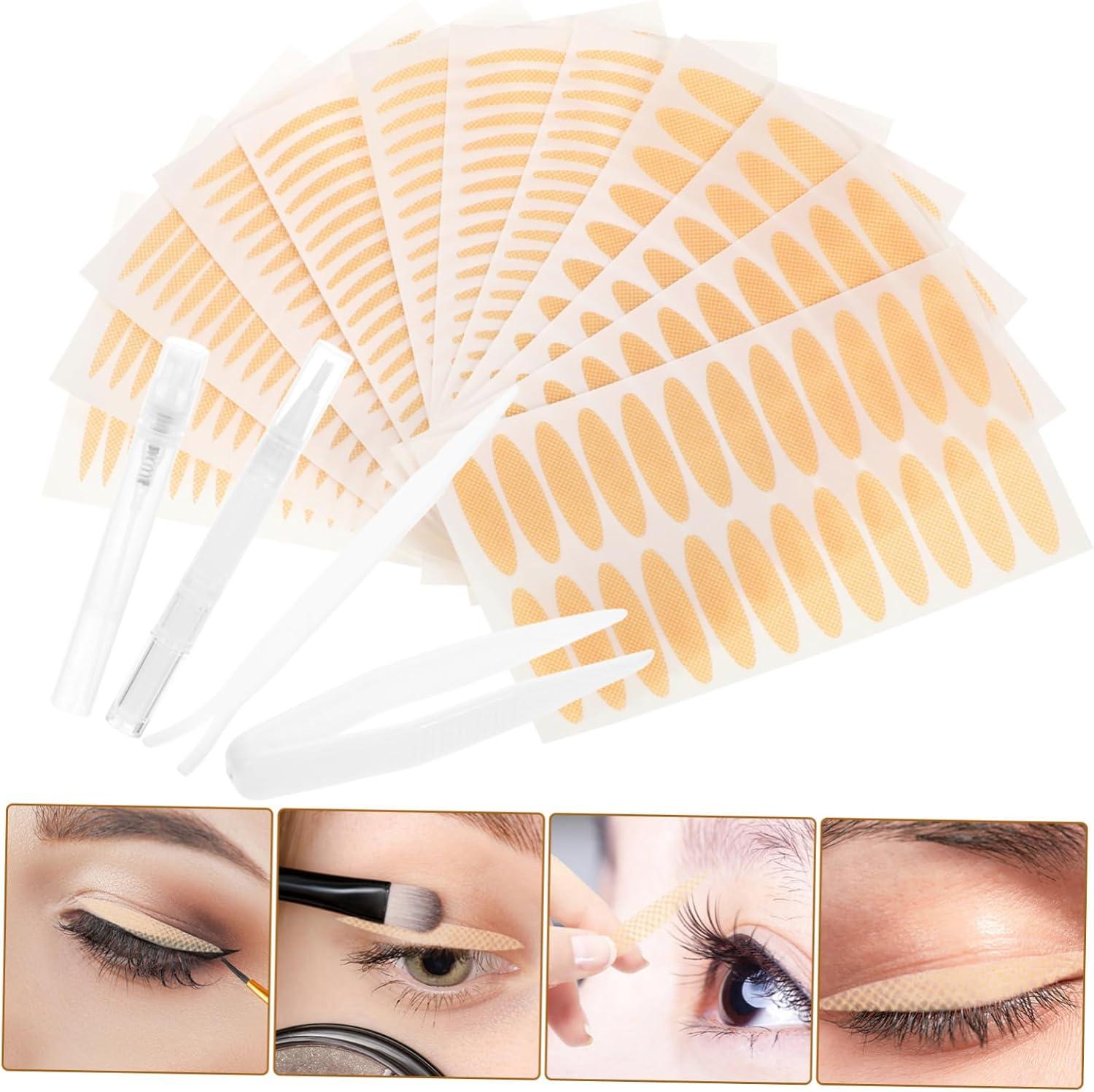 Beavorty 4 Sets Double Eyelid Sticker Set Eyelid Tape for Hooded Eyes ...