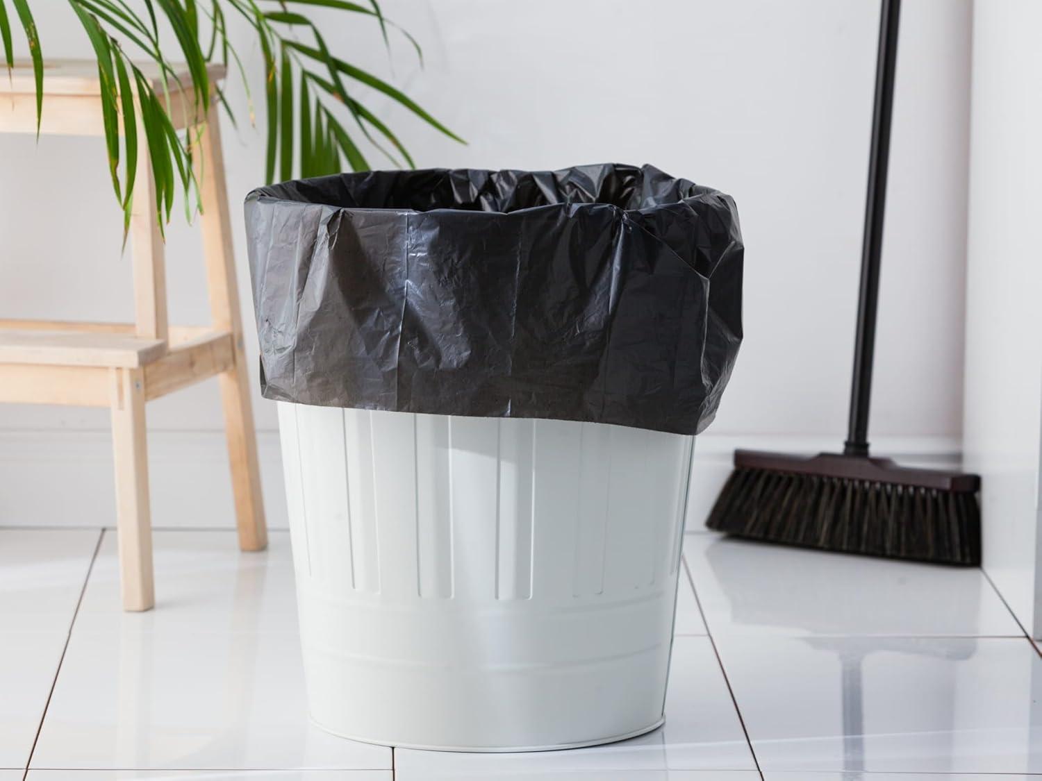 York 35L Black Garbage Bags - Extra Strong Trash Bags (1 Roll of 15 ...
