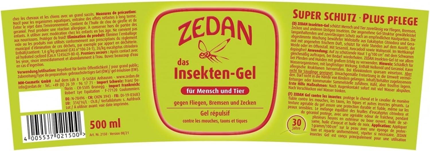 RL24 Zedan Insect Gel with Sponge - Long-Lasting Fly Protection for ...