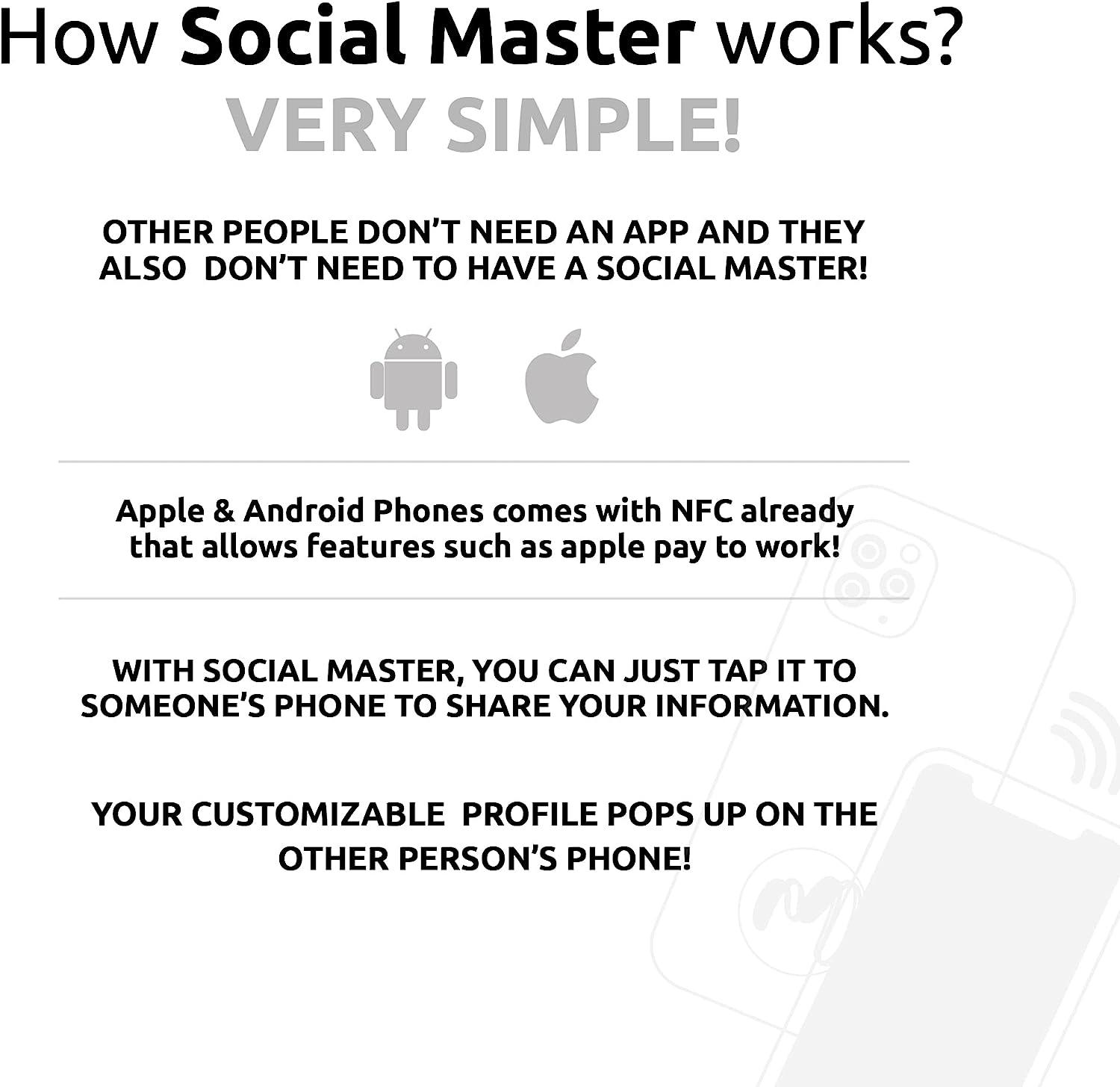 Metal NFC Digital Business Card - Instant Contact & Social Media ...