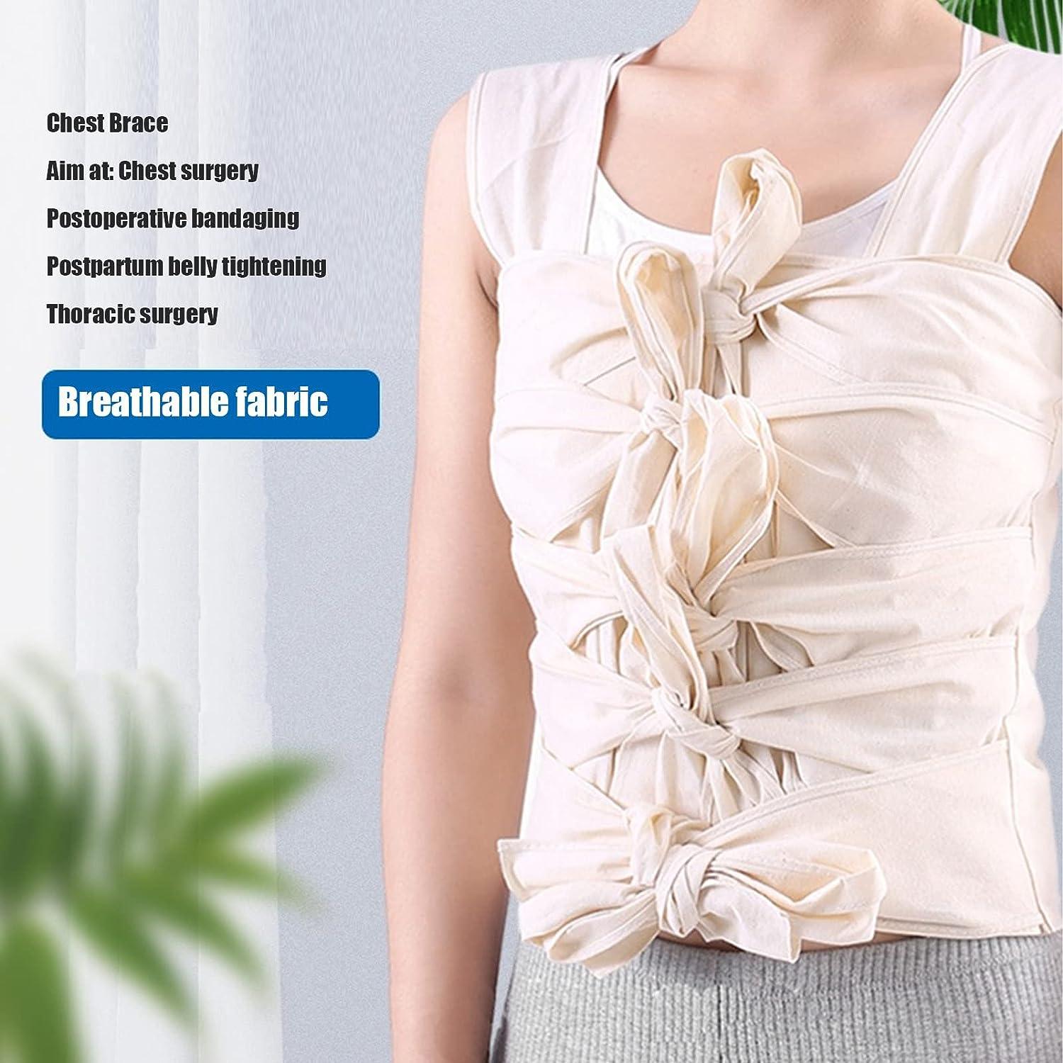 Soft Breathable Sternum and Thorax Support Chest Brace - Adjustable ...