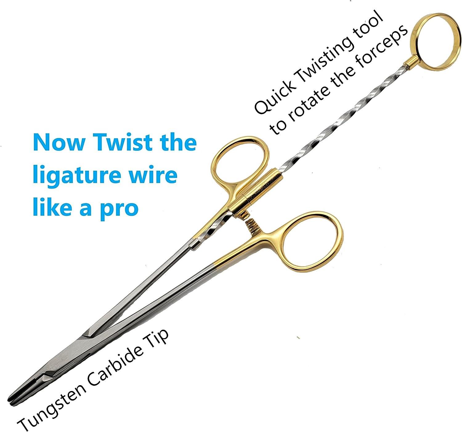 7'' Orthodontic Metal Ligature Wire Twisting Forceps with Tungsten ...