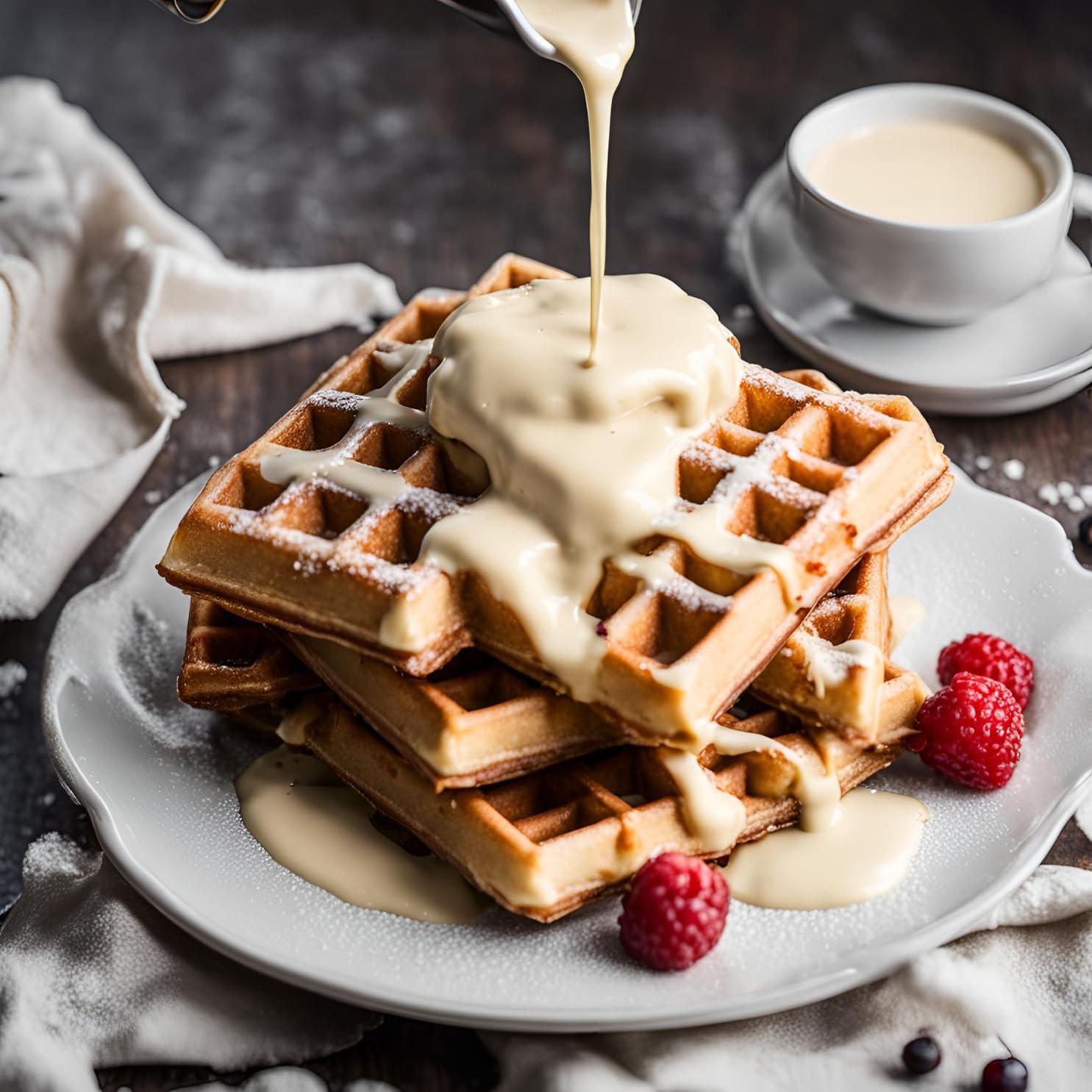 Delicia White Chocolate Dessert Sauce - 600g | Versatile Topping for ...