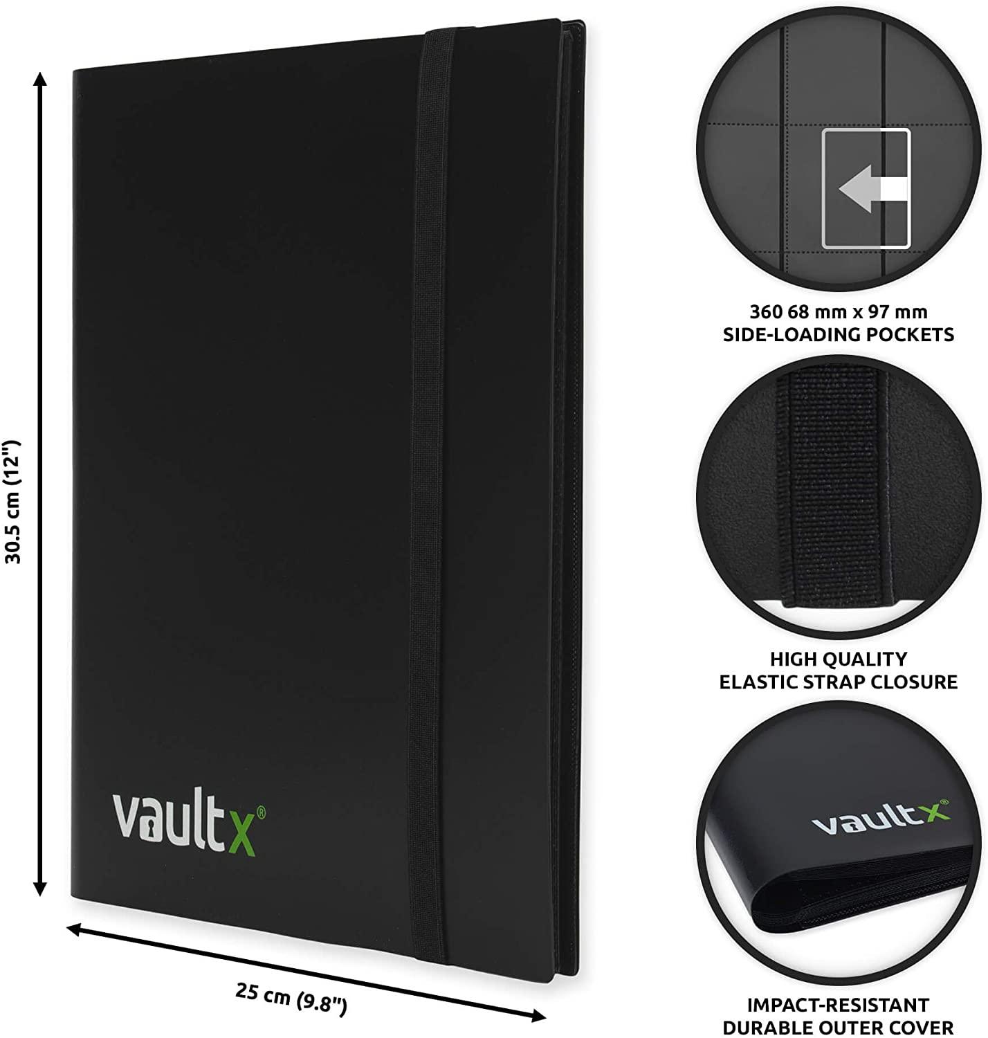 Vault X 9 Pocket Trading Card Binder - 360 Side Loading Album for TCG ...