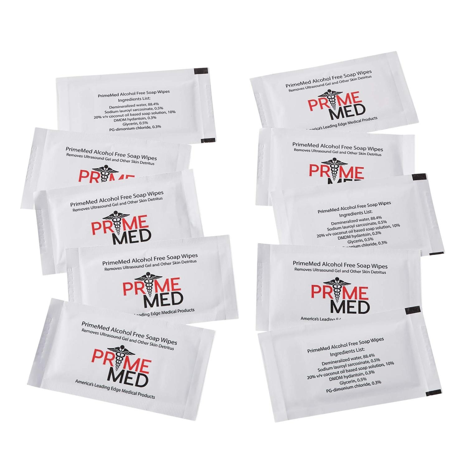 PrimeMed Alcohol-Free Hand Sanitizing Soap Wipes (10 Pack) - Gentle ...