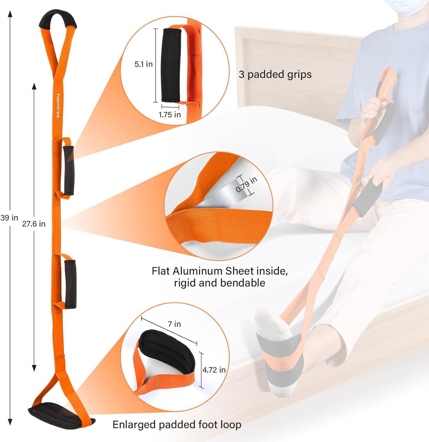 39'' Long Leg Lifter Strap for Hip & Knee Replacement Recovery - Easy ...