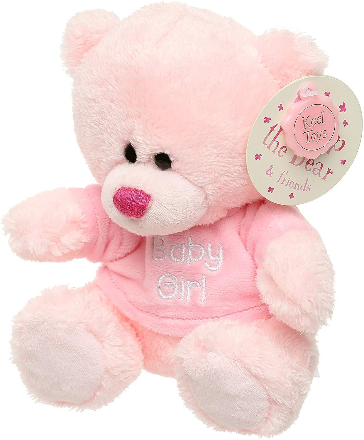 Baby Box Shop Pink Teddy Bear for Newborn Baby Girl - Soft and Cute ...