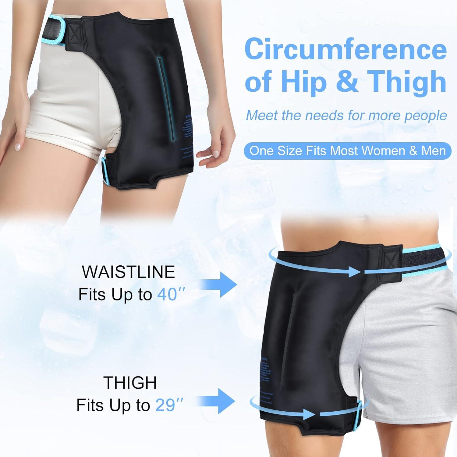 SuzziPad Hip Ice Pack Wrap for Pain Relief & Recovery - Reusable ...